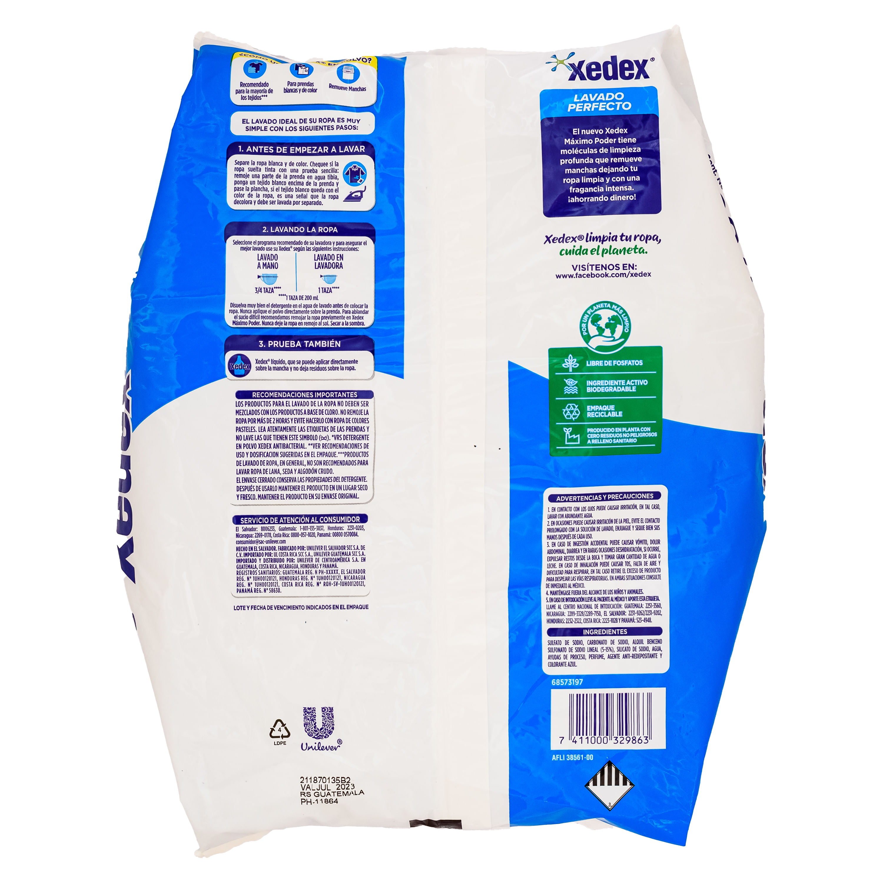 Detergente Xedex Maximo Poder 900Gr - Walmart | Compra en línea