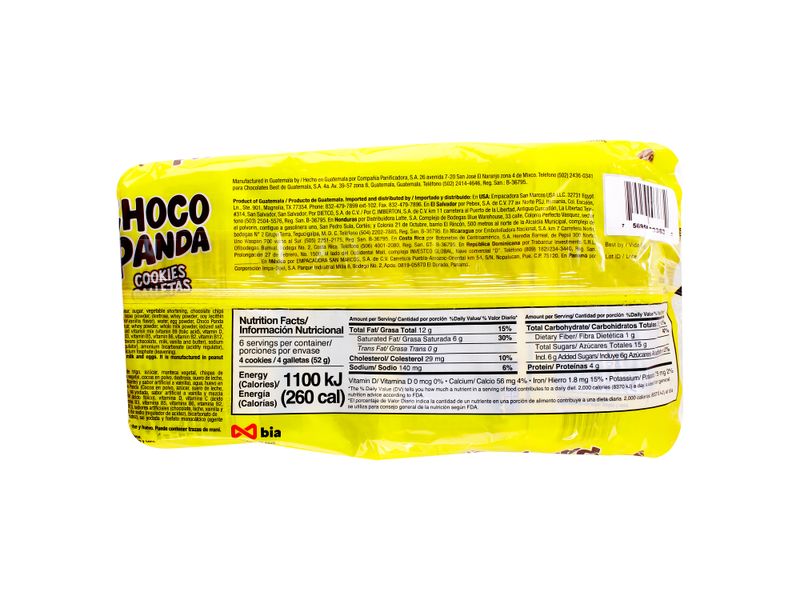 Galleta Best Horneada Choco Panda - 52gr - Walmart | Compra en línea