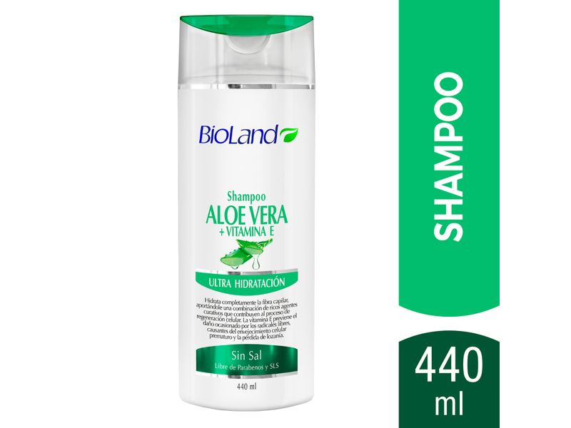Comprar Shampoo Bioland Aloe Vera + Vit E Ulra Hidratación Sin Sal ...