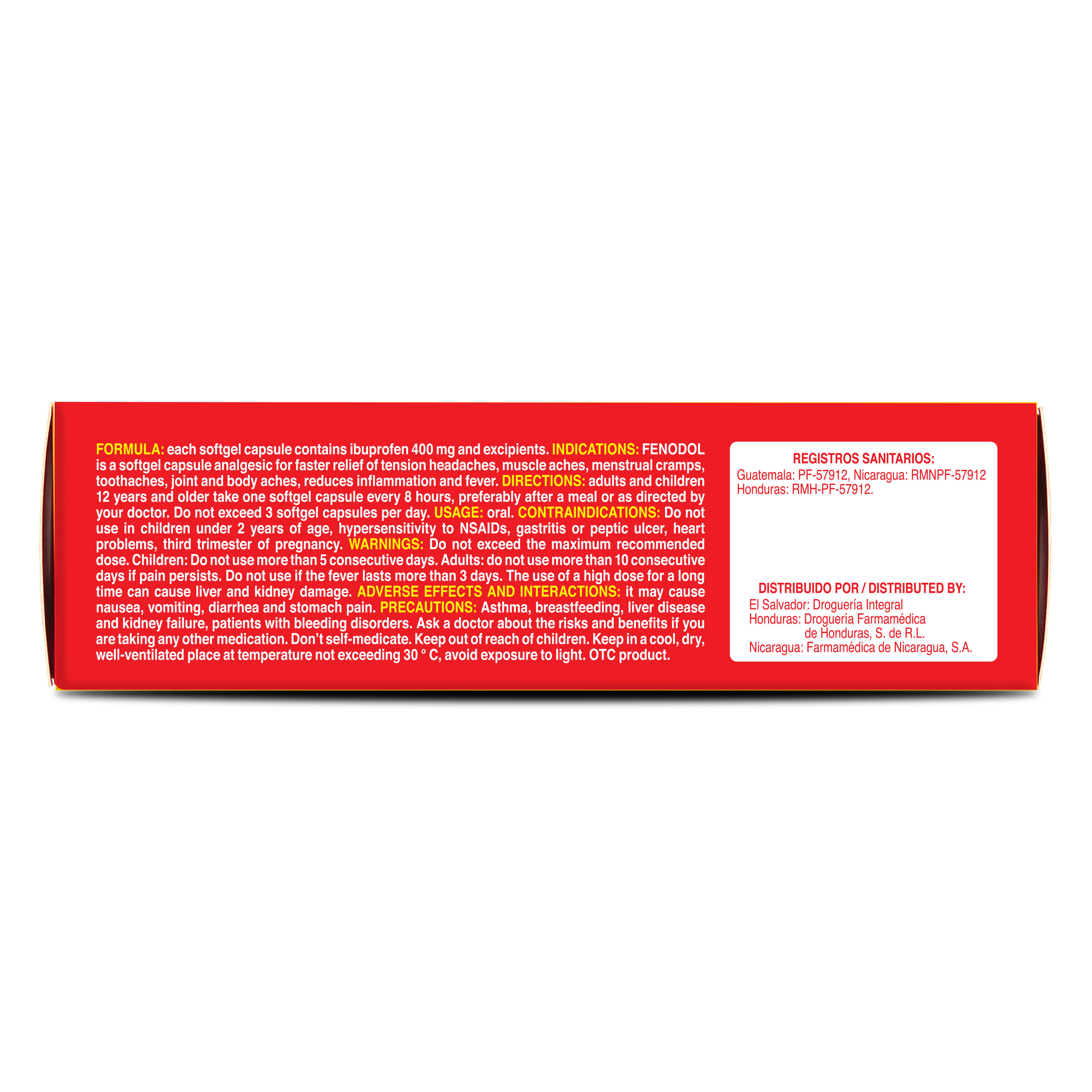 Comprar Fenodol Max 10 Gelcaps | Walmart Guatemala