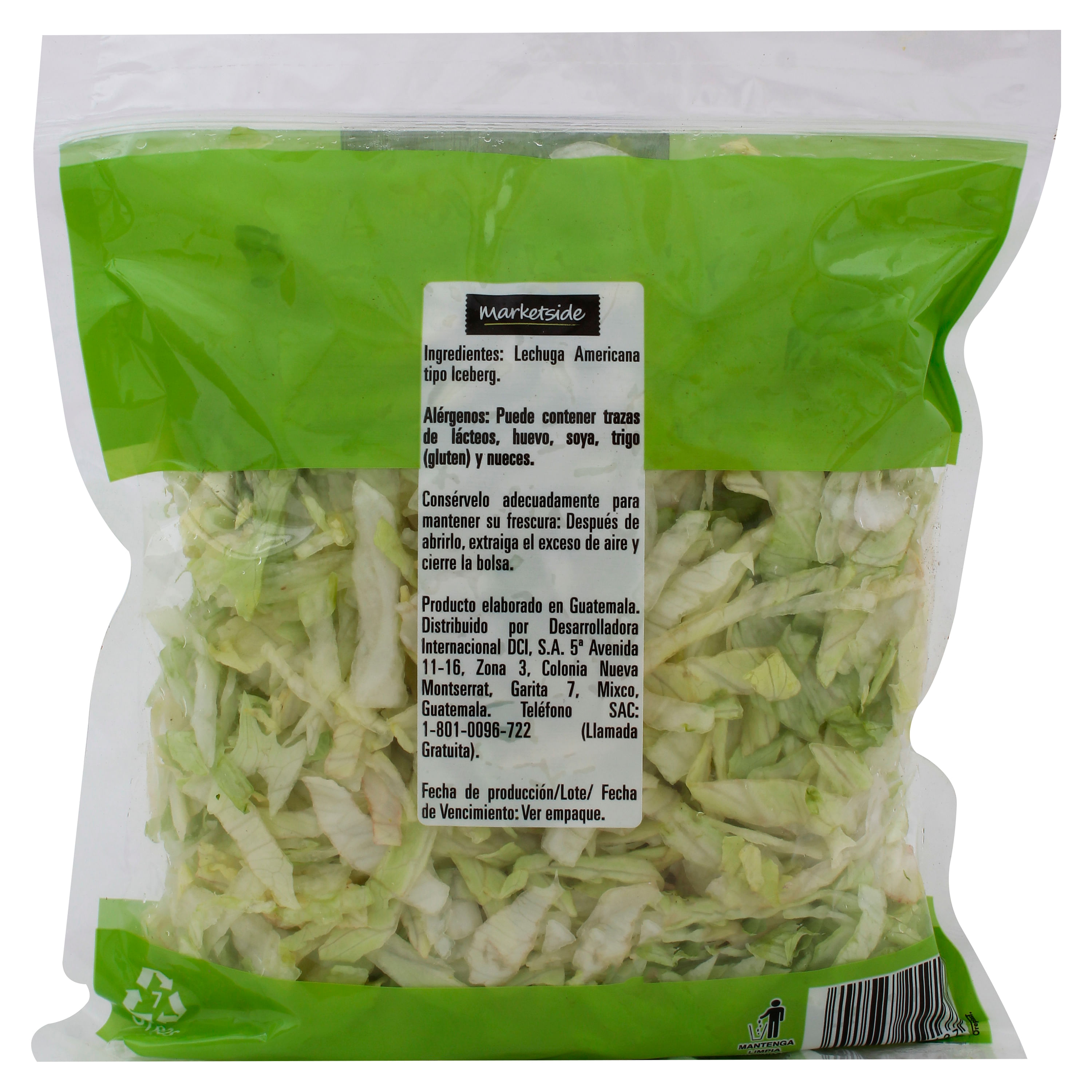 Comprar Lechuga Americana Picada Marketside | Walmart Guatemala - Paiz ...