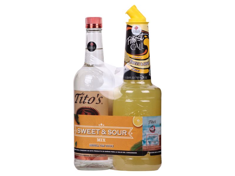 Comprar Vodka Titos 750ml Y Finest Sweet And Sour | Walmart Guatemala