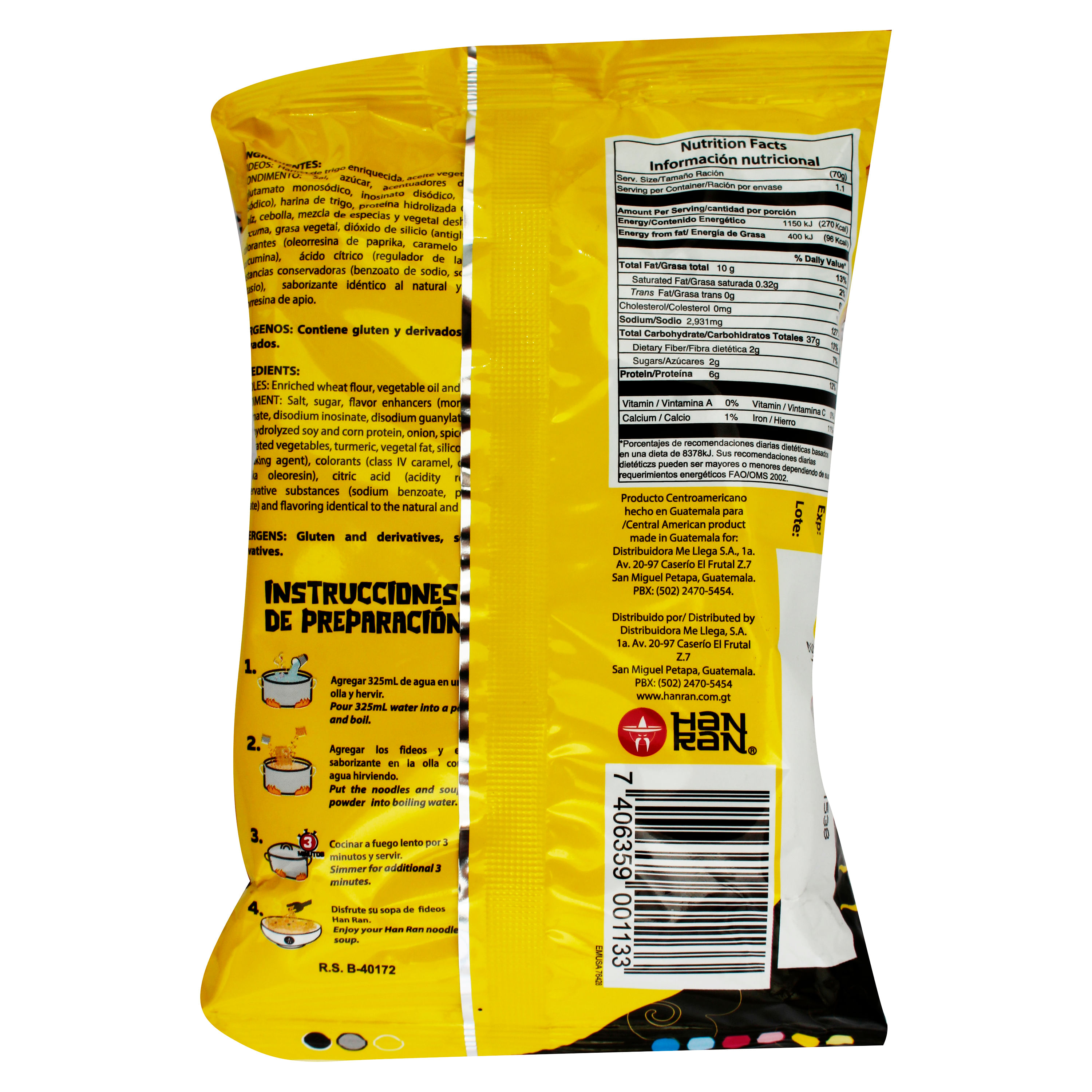 Comprar Sopa Han Ran De Pollo Original - 80 g | Walmart Guatemala ...