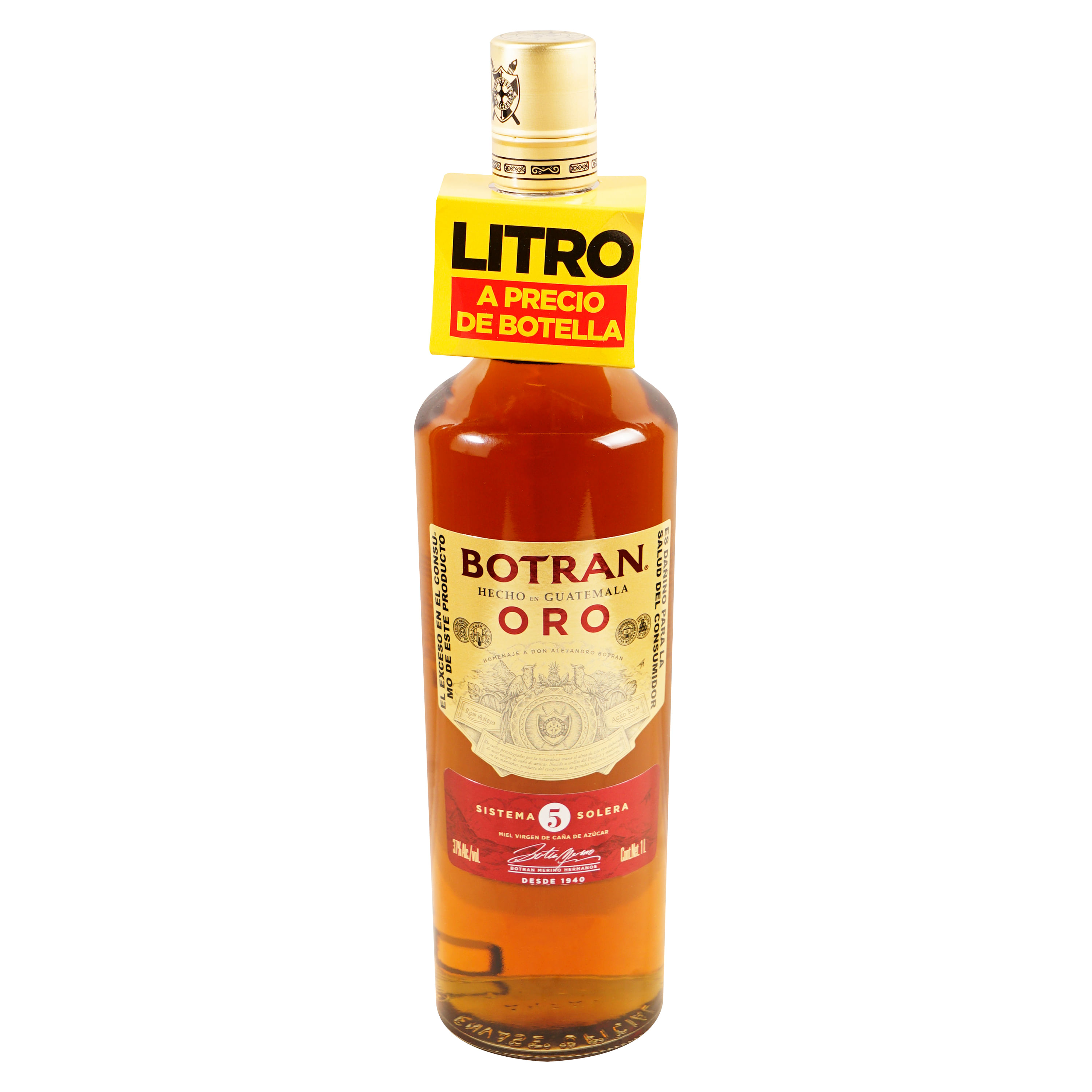 Comprar Ron Botran 5 Oro Litro 1000Ml | Walmart Guatemala