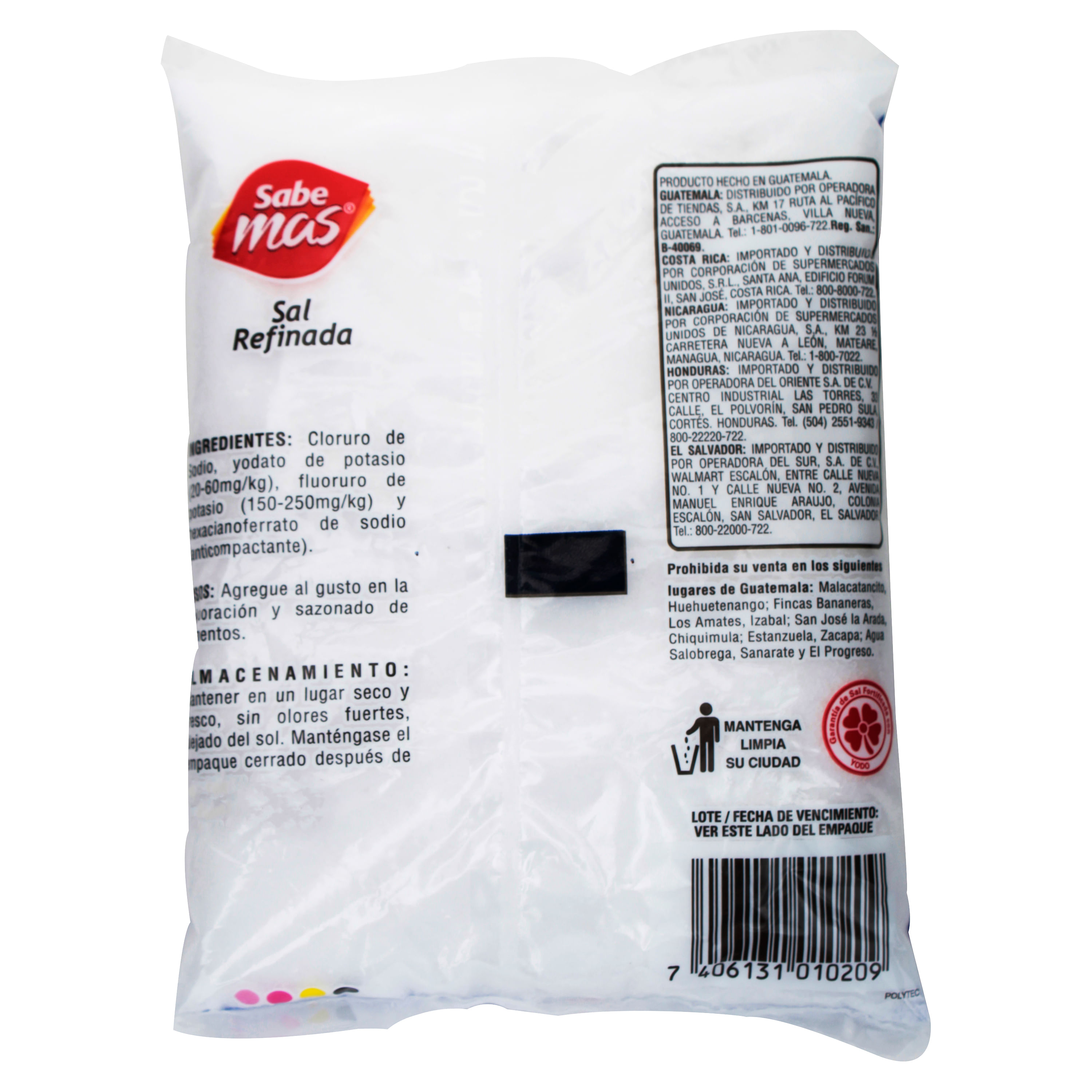 Comprar Sal Refinada Sabemas 400 g | Walmart Guatemala - Maxi Despensa ...