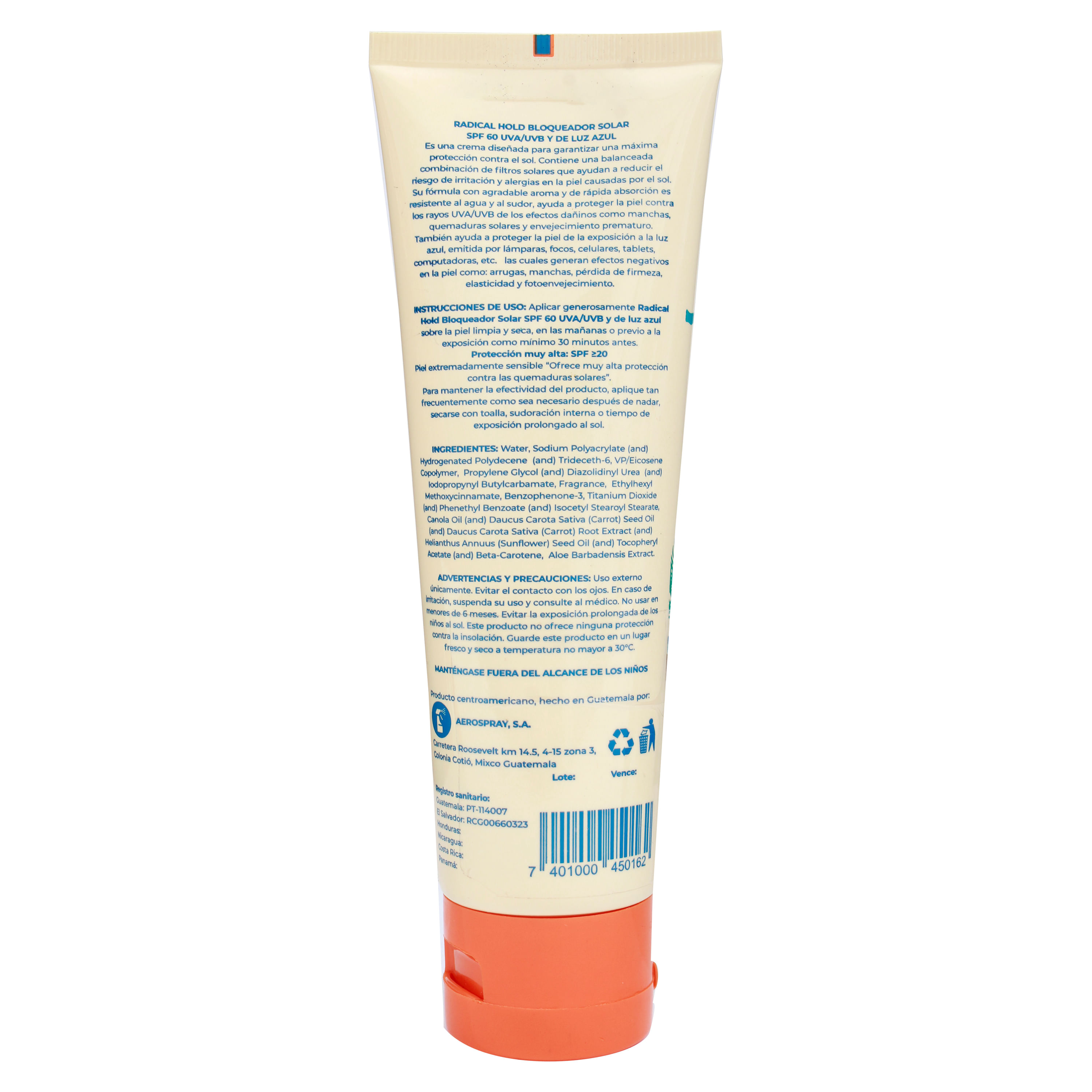 Comprar Protector solar Radical Hold FPS 60 - 120 g | Walmart Guatemala ...