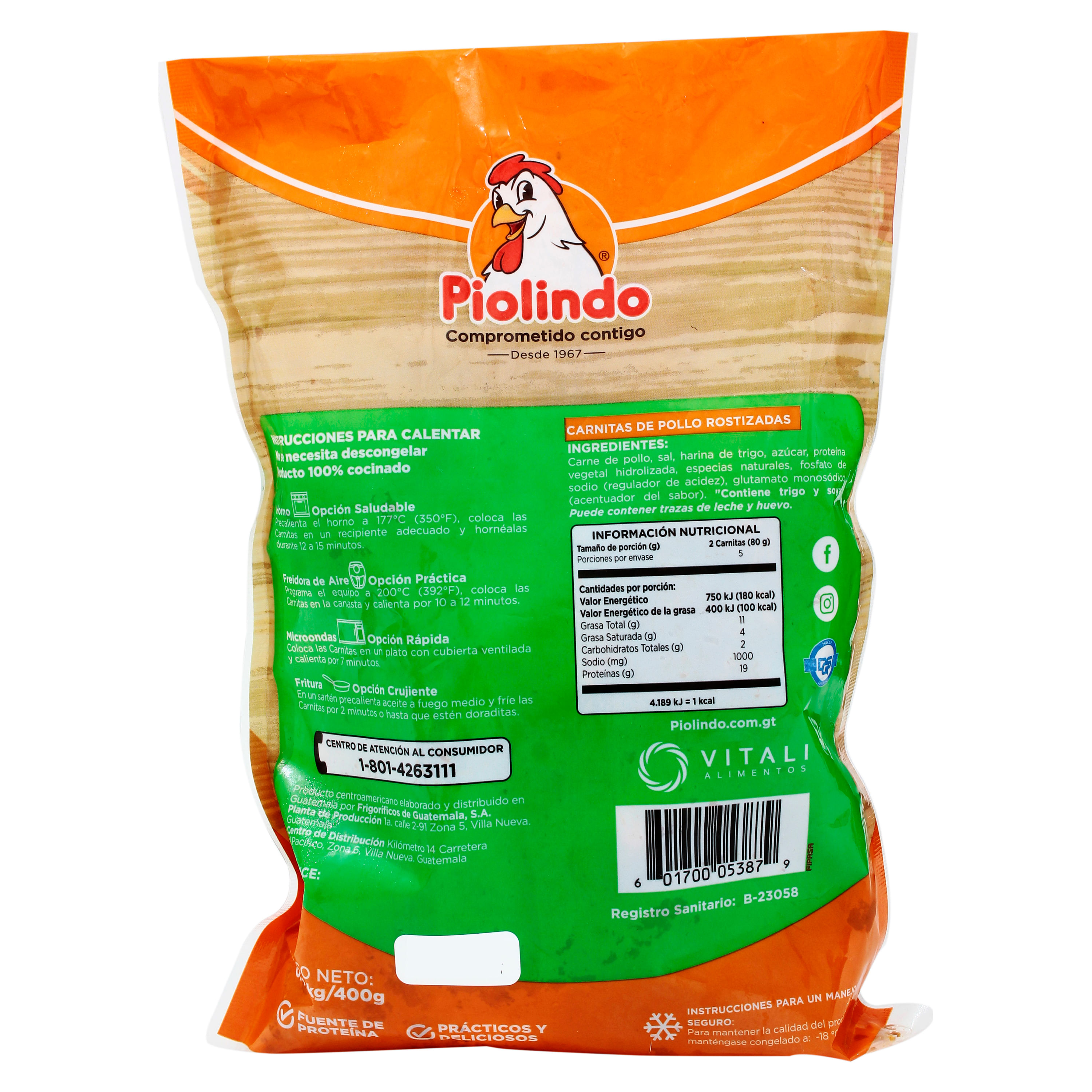 Comprar Carnitas Rostizadas Pio Lindo - 400 g | Walmart Guatemala