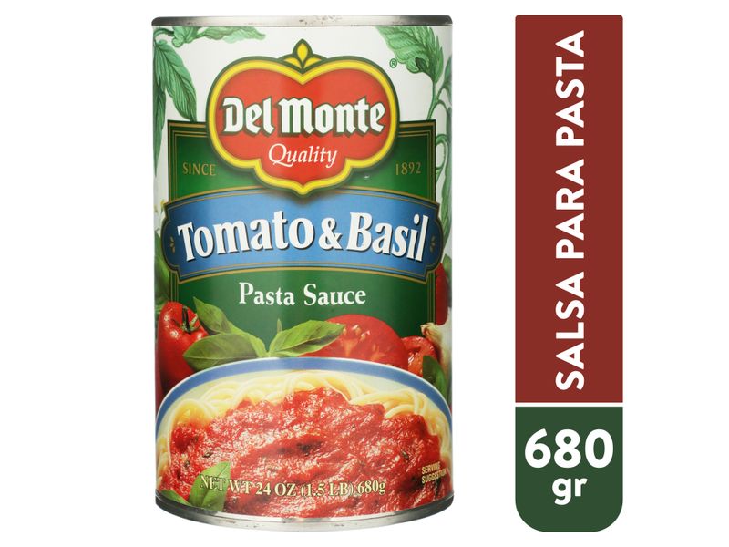 Salsa Del Monte Tomate Albahaca - 680gr