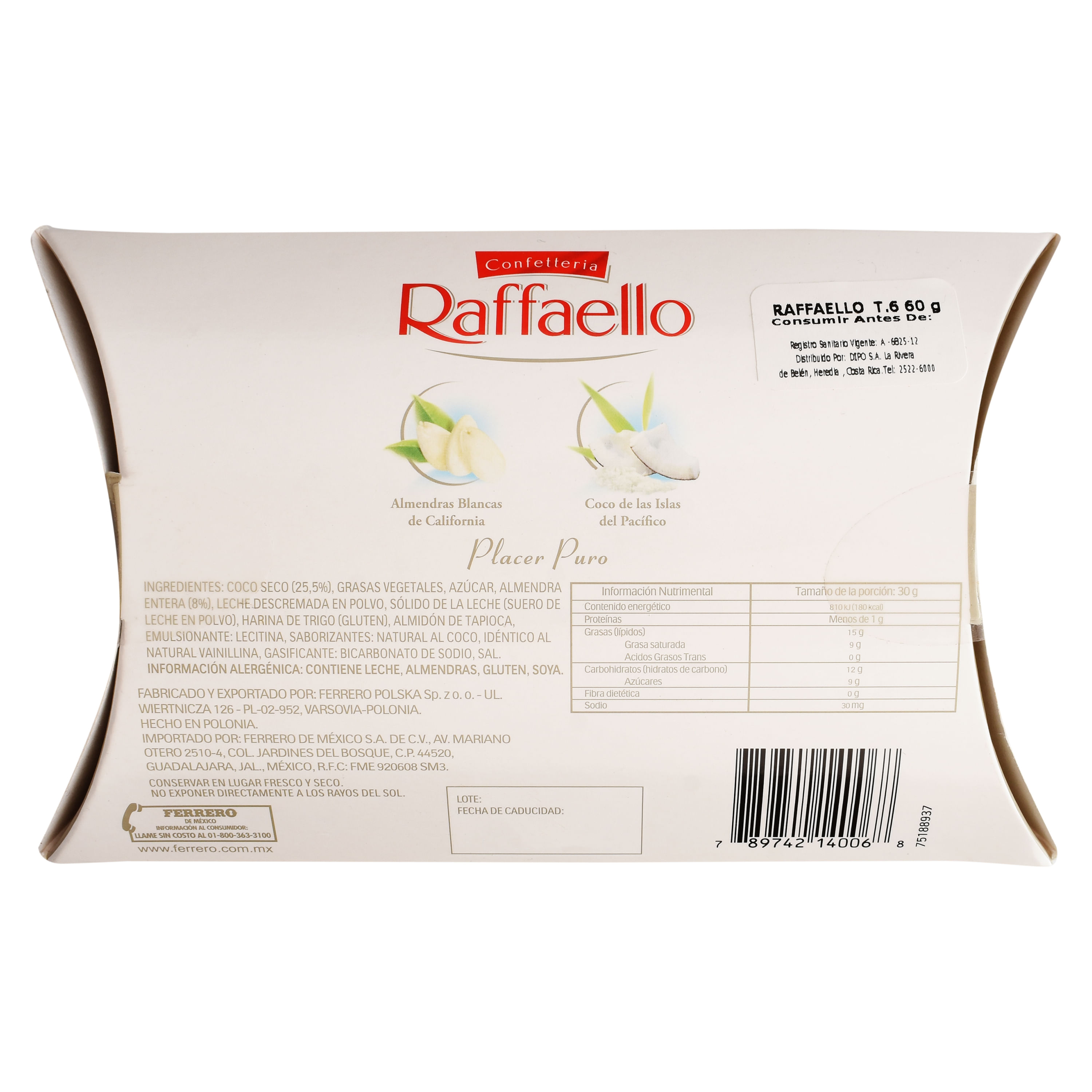 Comprar Chocolate Gond Ferrero Raffaello - 60 g | Walmart Guatemala ...
