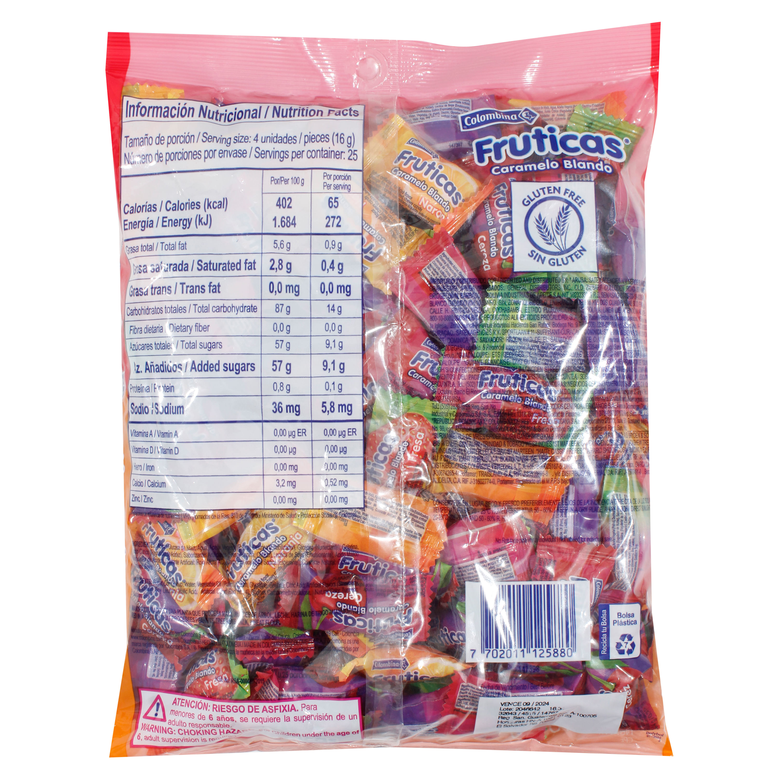 Fruticas Masticable 400gr