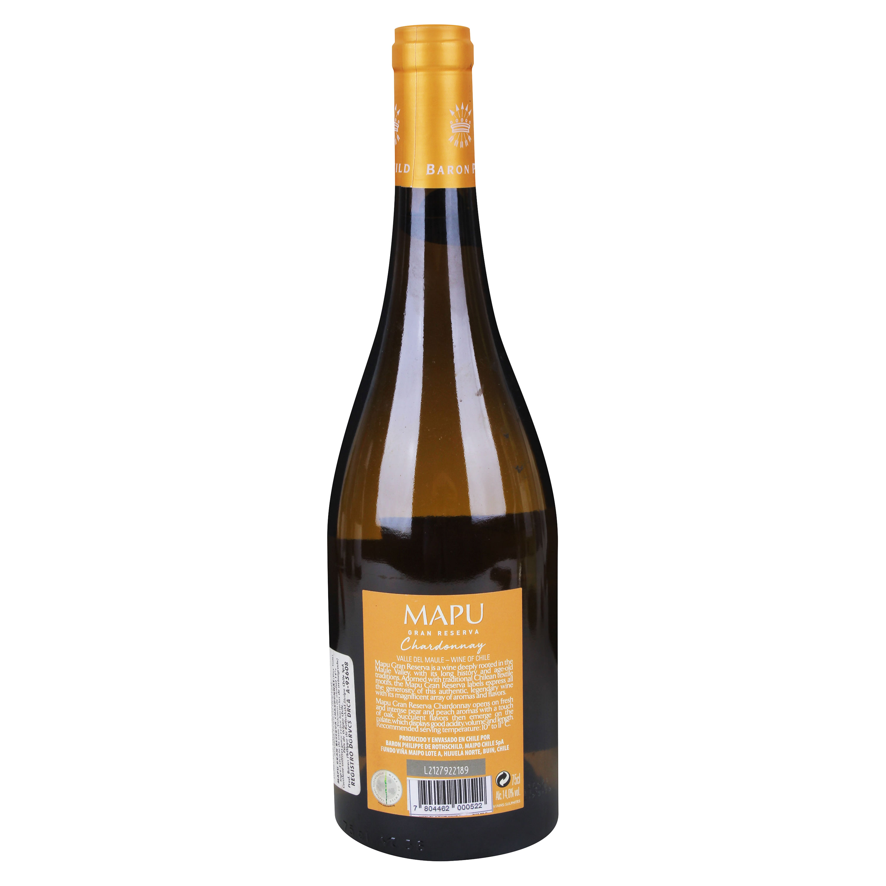 Comprar Vino Mapu Rserva Chardonnay 750ml | Walmart Guatemala