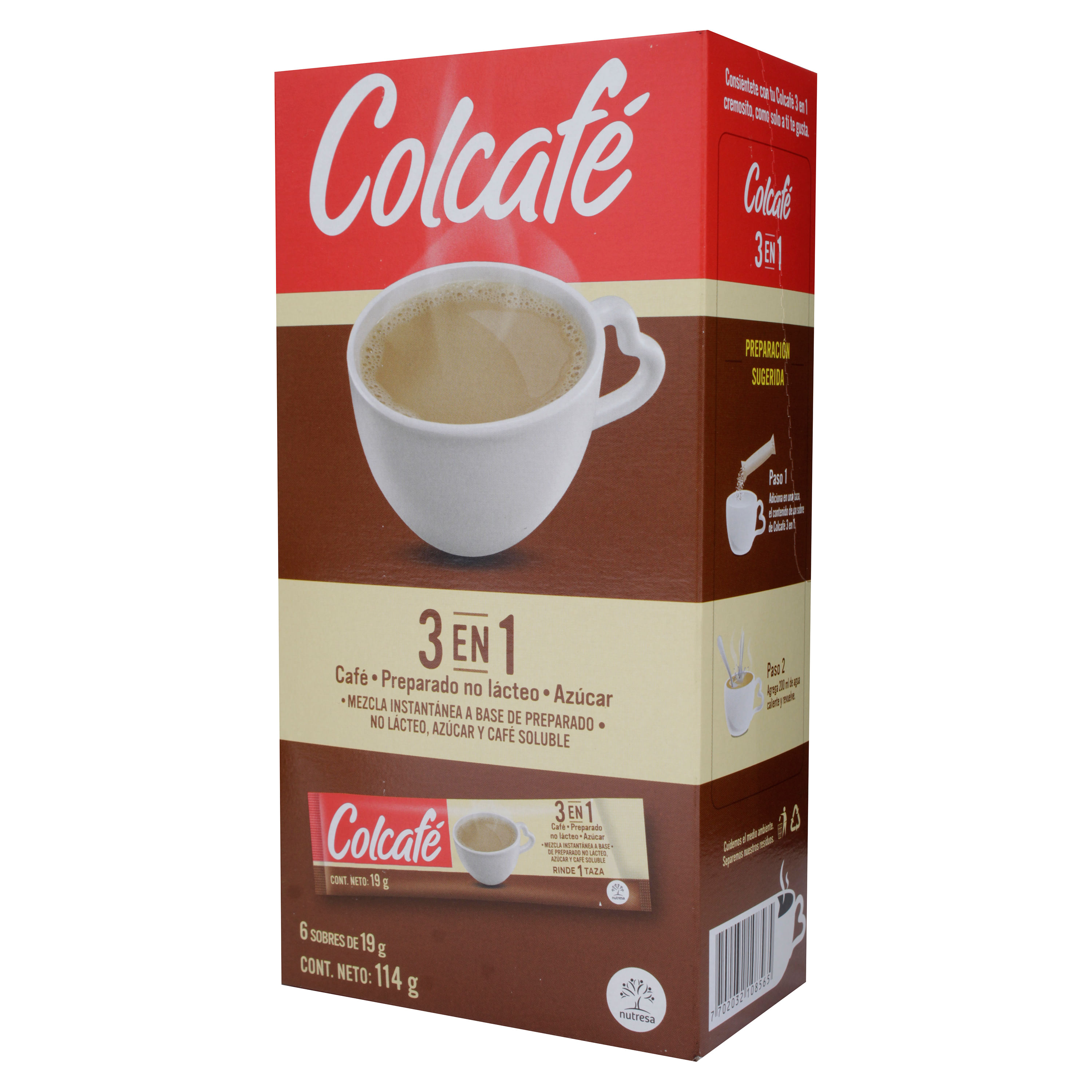 Comprar Café instantáneo Colcafe 3 En 1 -114 g | Walmart Walmart ...