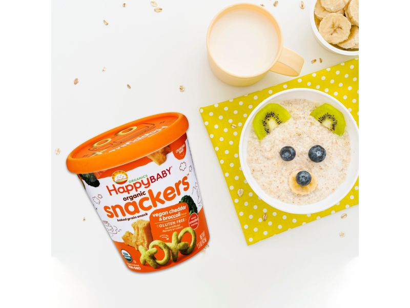 Comprar Snack orgánico Happy Baby sabor queso vegano y brócoli - 42.5 g ...