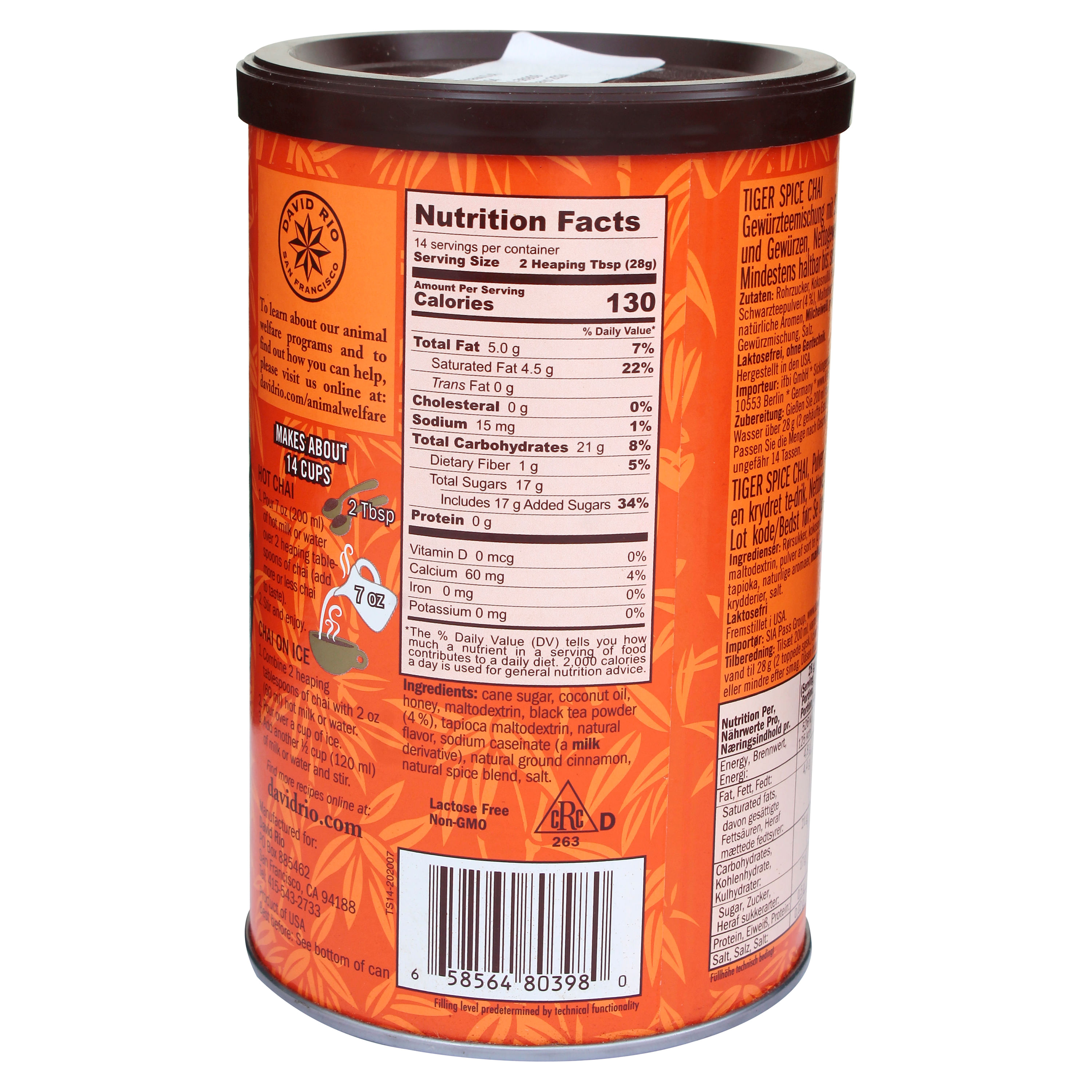 Comprar Té David Rio Elephant Vainilla Chai - 397 g | Walmart Guatemala ...