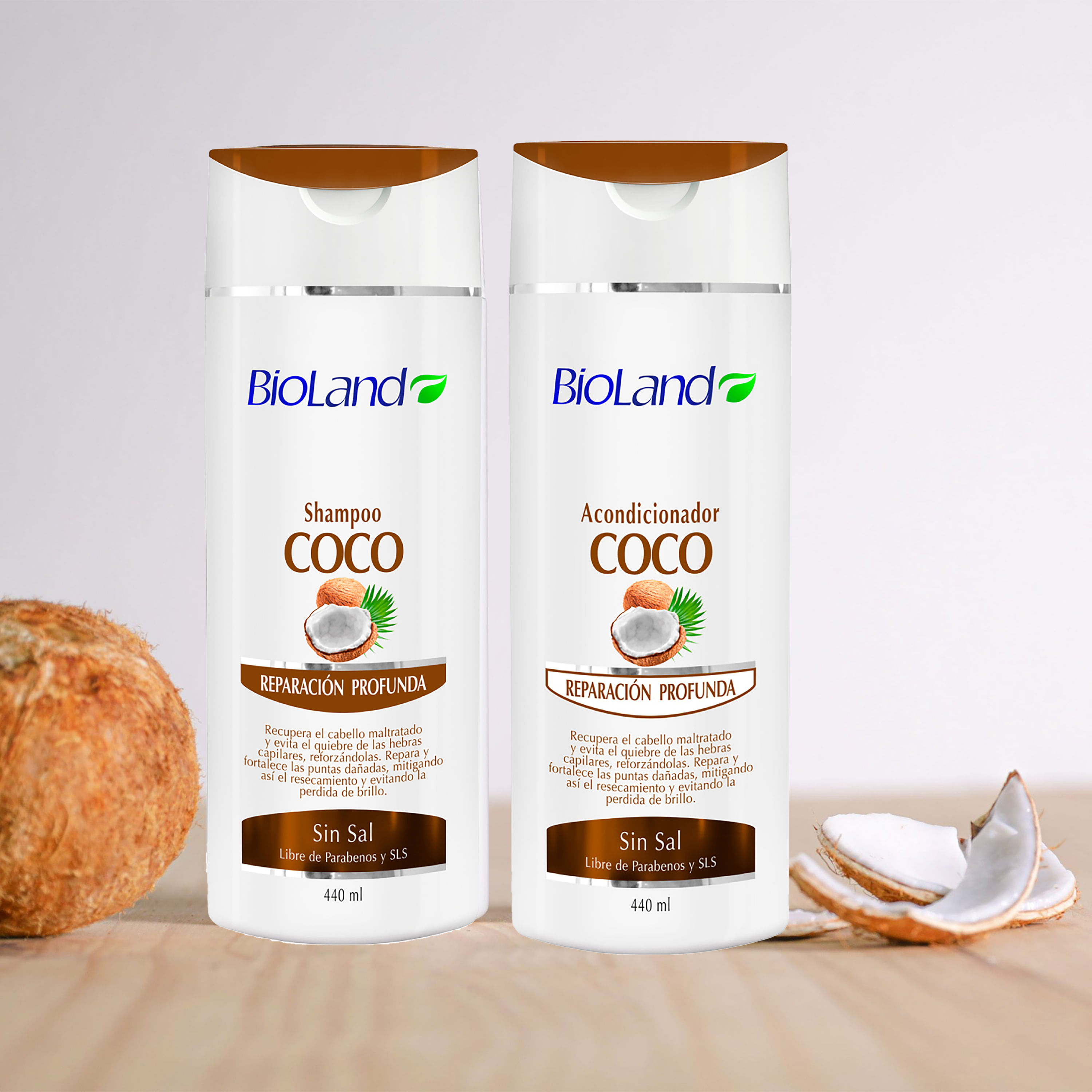 Comprar Shampoo Bioland Coco Reparación Profunda- 440 ml | Walmart ...