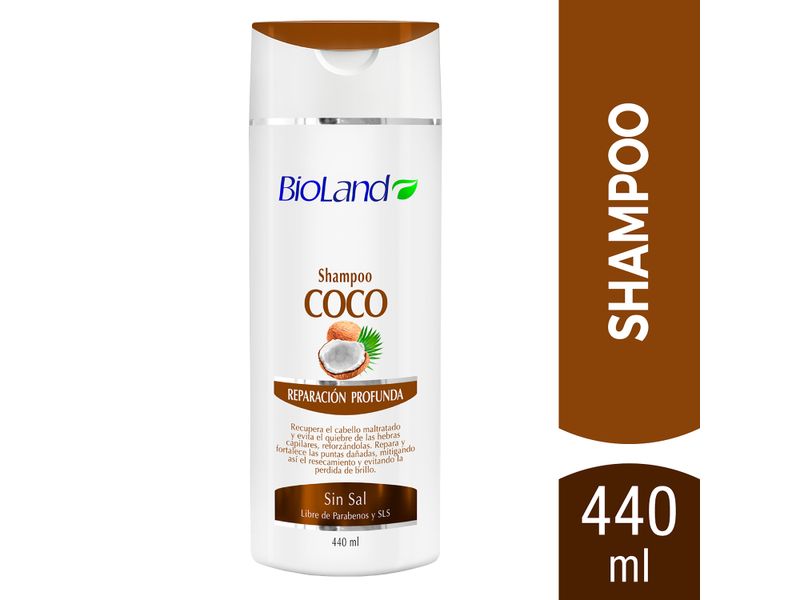 Comprar Shampoo Bioland Coco Reparación Profunda- 440 ml | Walmart ...