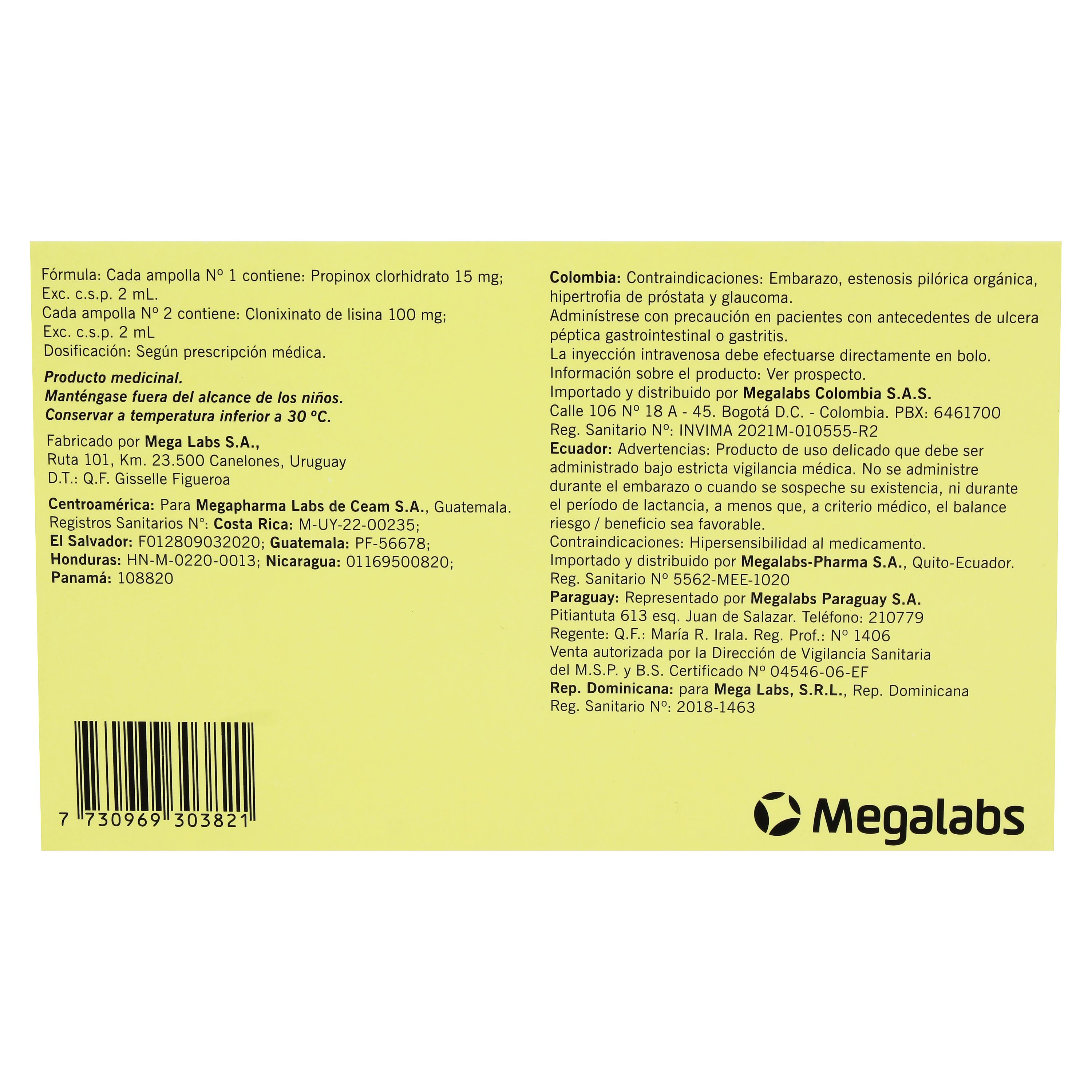 Comprar Sertal Compuesto Megalabs 15Mg X 3 Ampollas | Walmart Guatemala ...