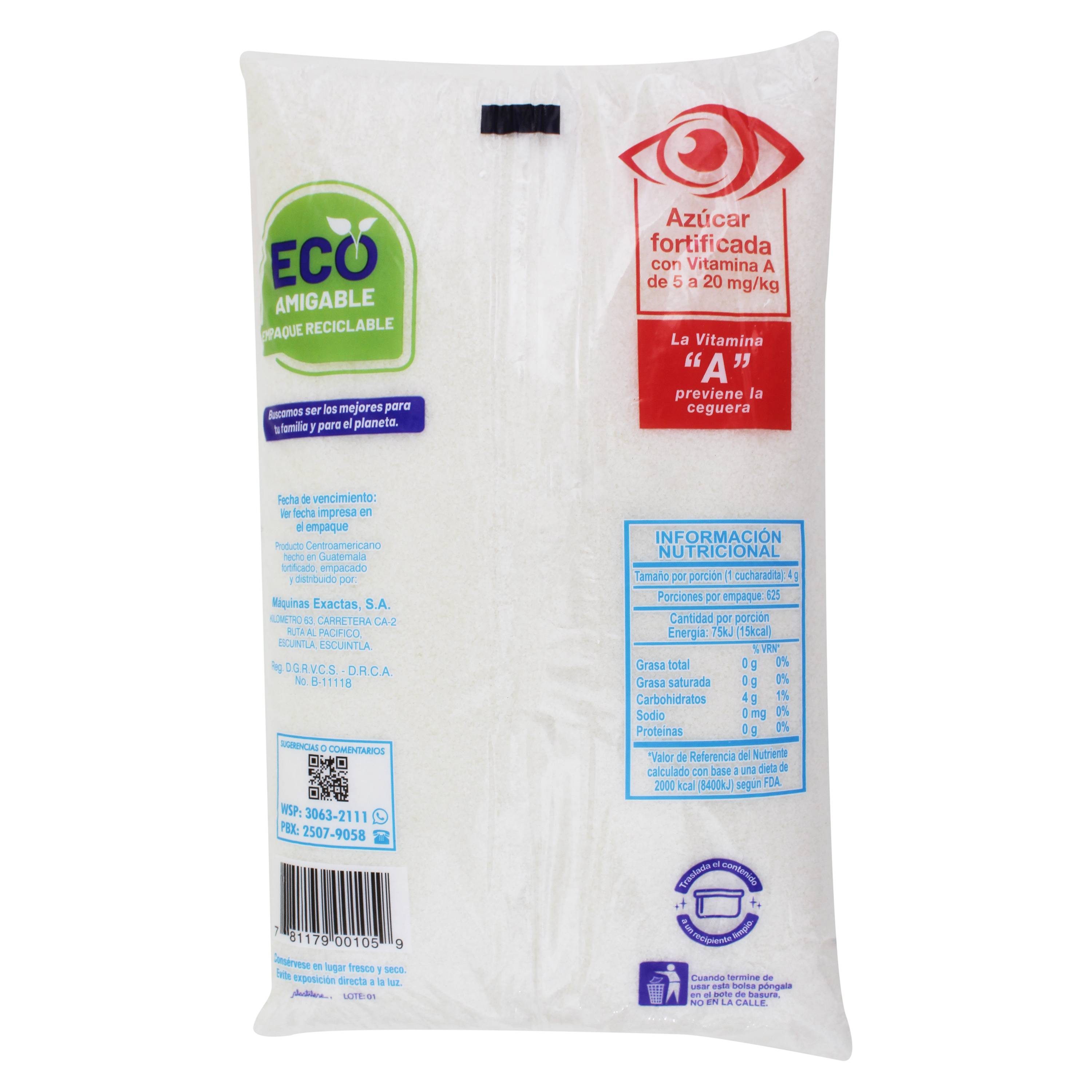Comprar Azúcar Blanca Caña Real, Fortificada con Vitamina A - 2500g ...