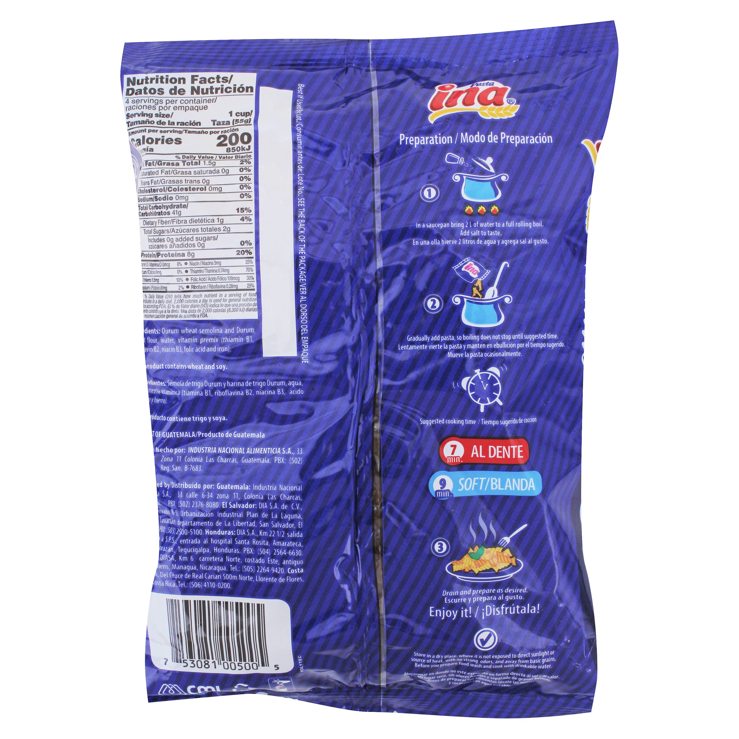 Comprar Pasta Ina Tipo Tornillo Bolsa - 200 g | Walmart Guatemala ...