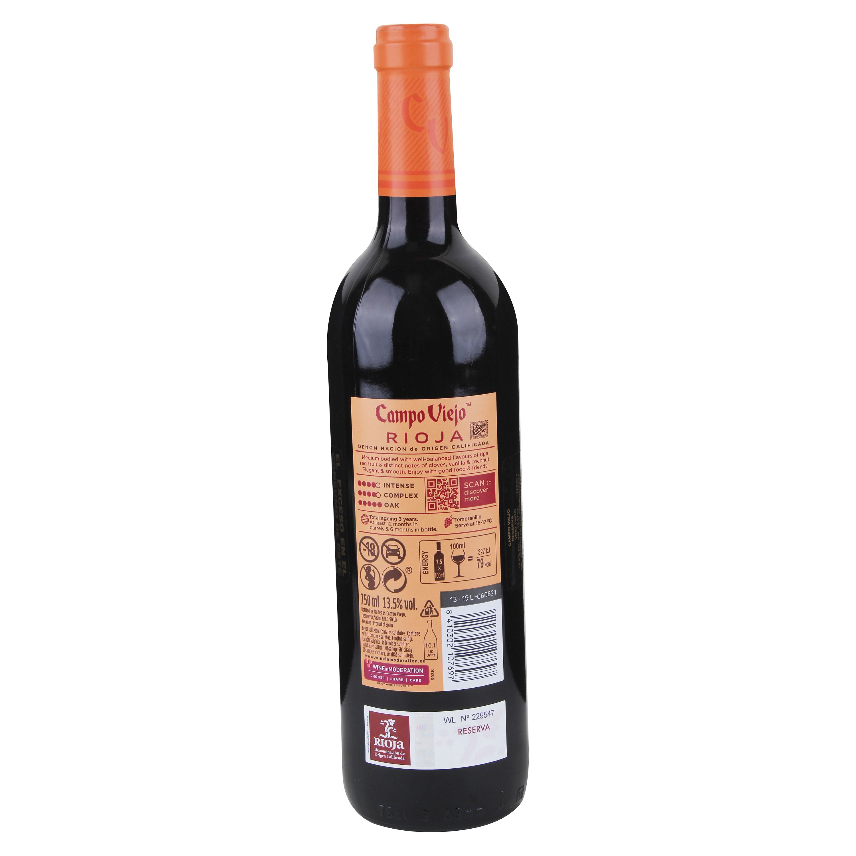 Comprar Vino Campo Viejo Tinto Reserva - 750ml | Walmart Guatemala