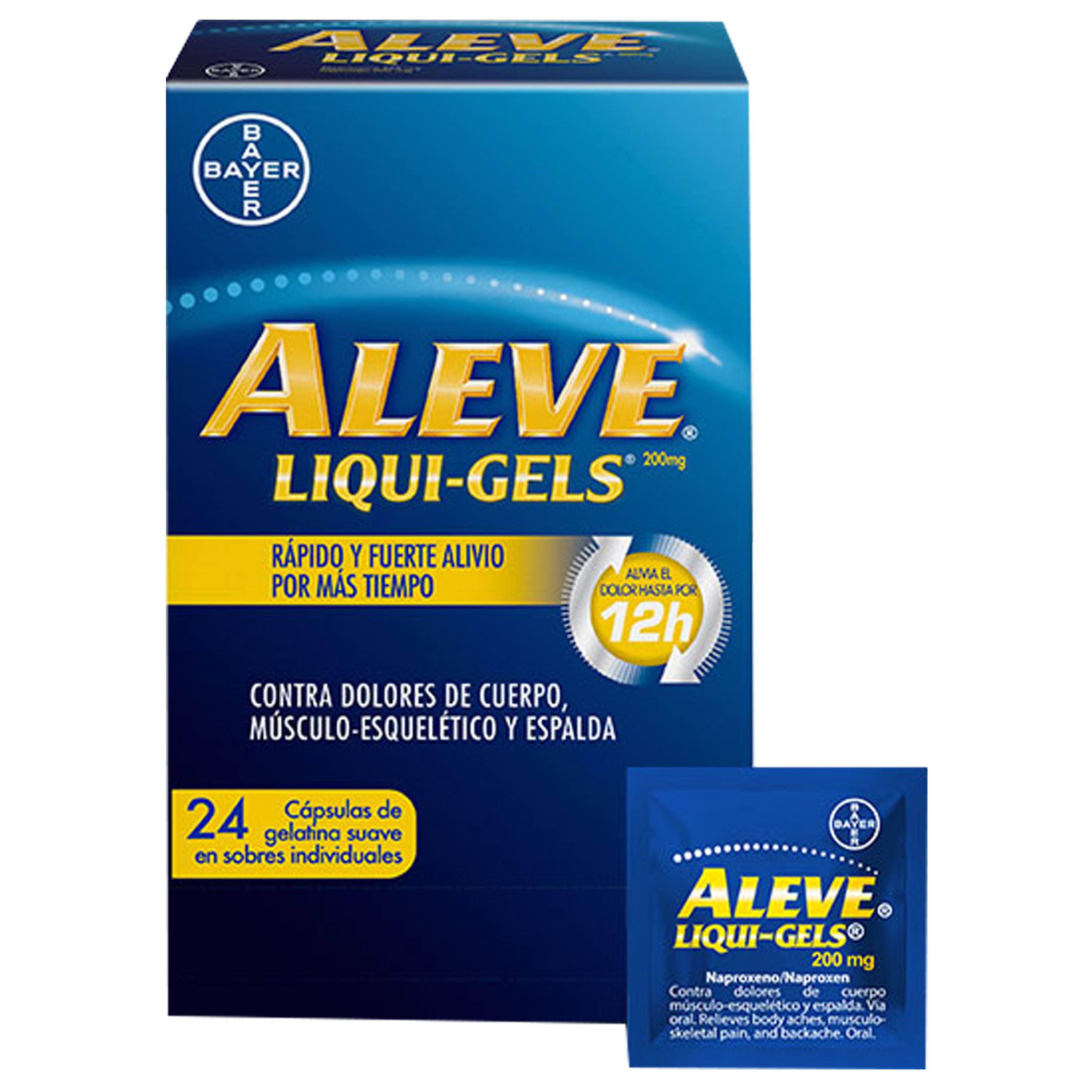 Comprar Cápsulas Liqui Gels Aleve de Bayer - Precio indicado por ...