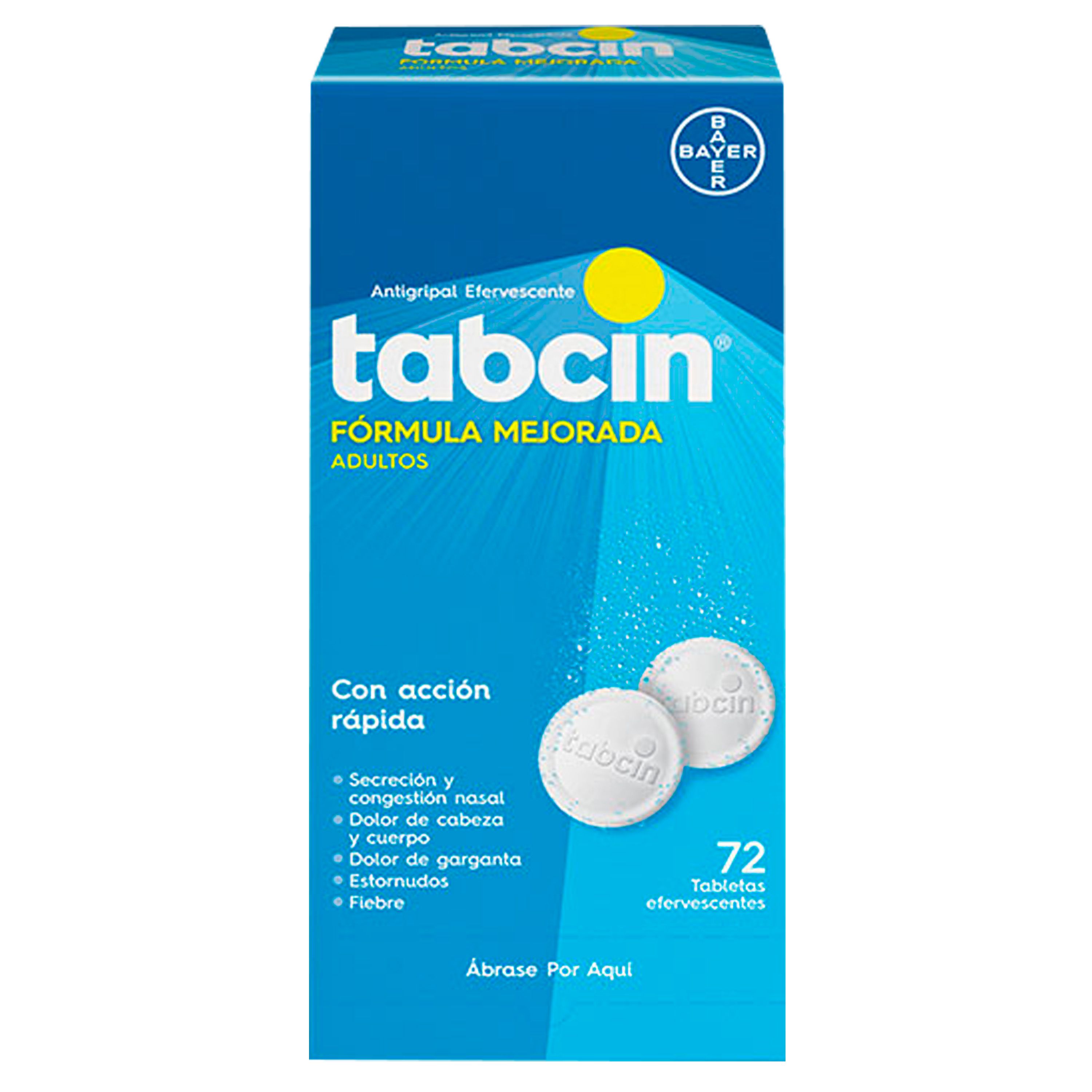 Comprar Tabcin Adulto Efervescente Caja X 72 Tabletas | Walmart Guatemala