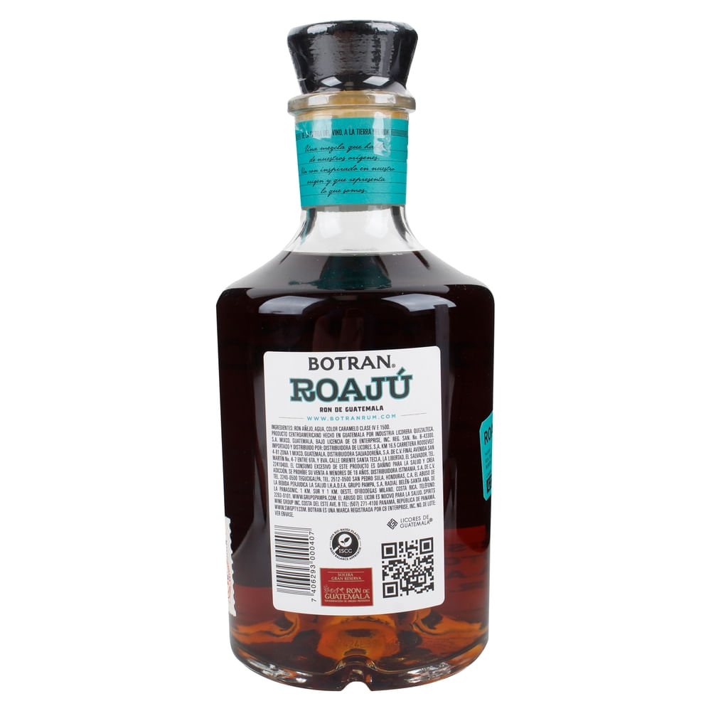 Comprar Ron Botran Roaju 700ml | Walmart Guatemala - Paiz | Guatemala