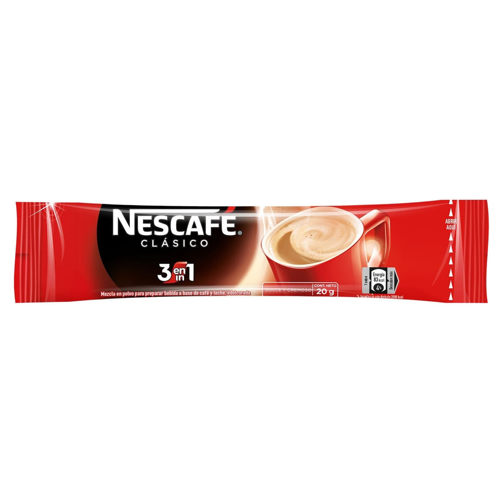 Comprar Café Instantáneo Nescafe Clásico 3 en 1 Caja De 12 Sobres - 20 ...