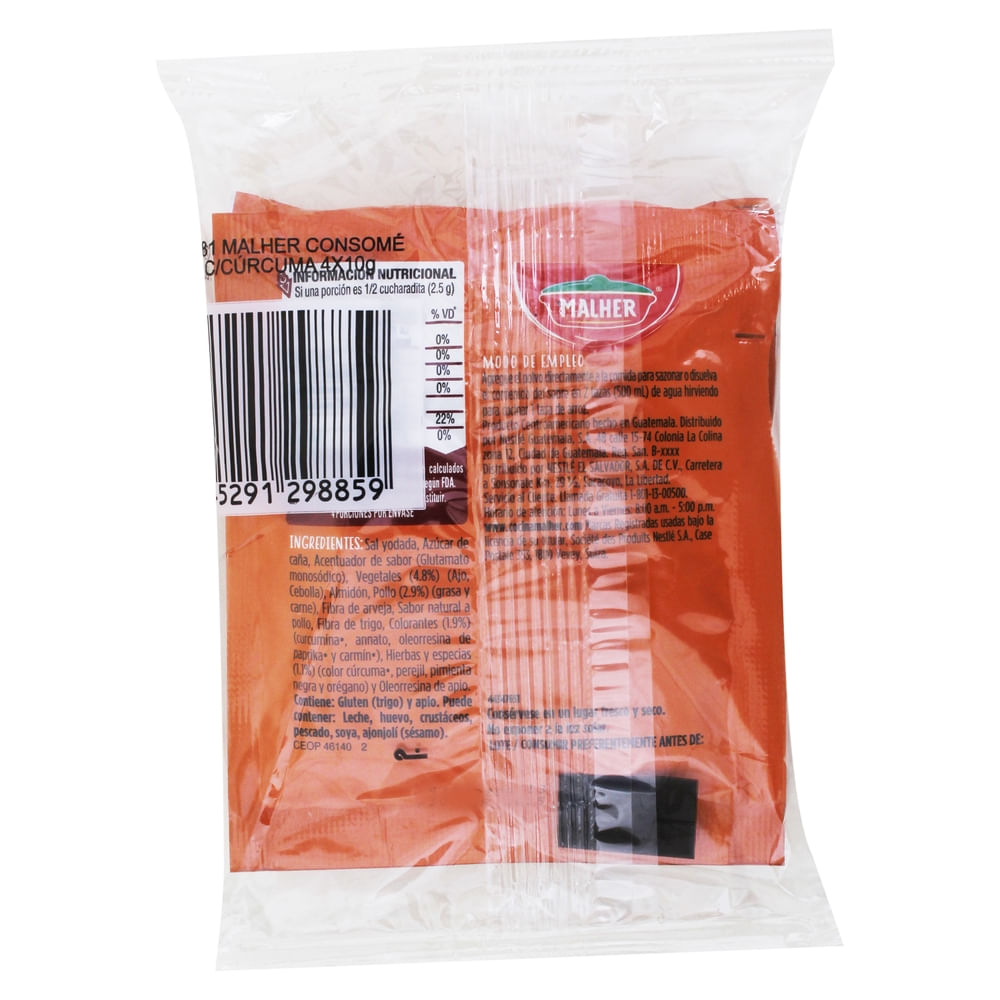 Comprar Consomé Malher Pollo Con Curcuma -10 g | Walmart Walmart Guatemala