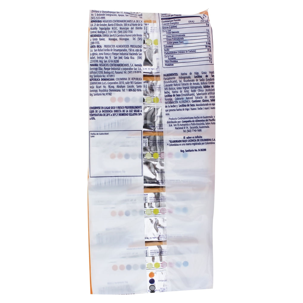 Comprar Wafer Colombina Bridge Naranja 24 Uds - 300 g | Walmart ...