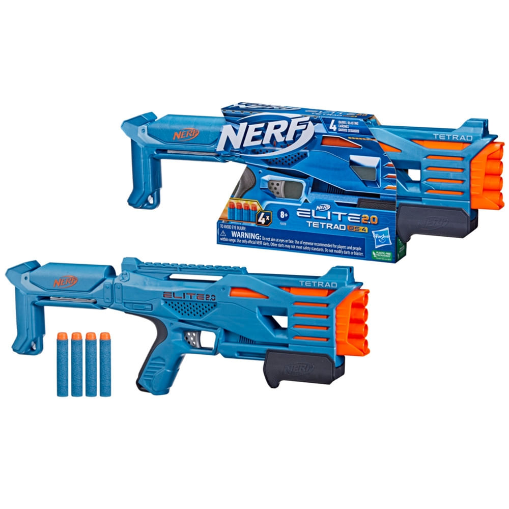 Comprar Lanzador Nerf Elite 2.0 Tetrad QS-4 | Walmart Guatemala