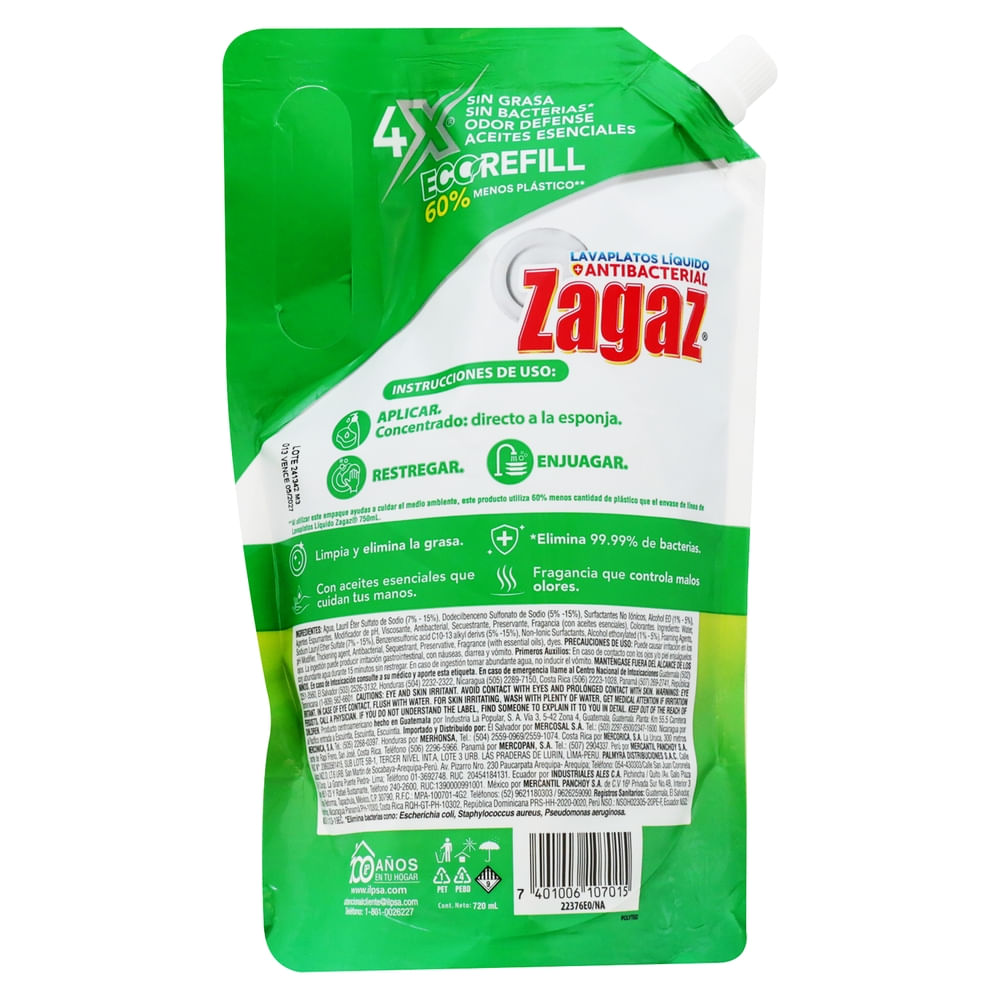 Comprar Lavaplatos Zagaz Líquido Citrus - 720 ml | Walmart Guatemala ...