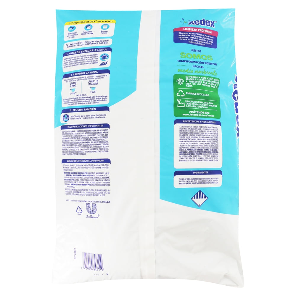Comprar Detergente Xedex Maximo Poder 8500 Gr | Walmart Guatemala ...