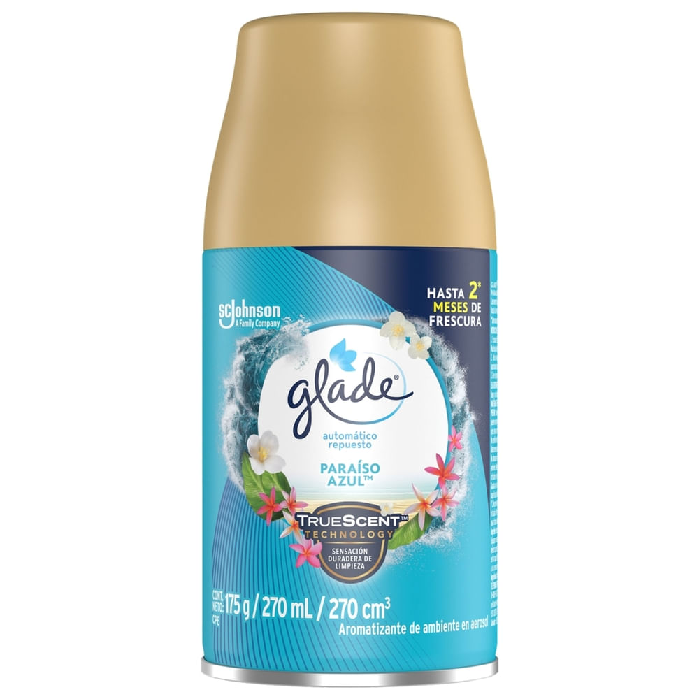 Comprar Aromatizante Glade Automático Paraiso Azul 1 Repuesto -175 g ...