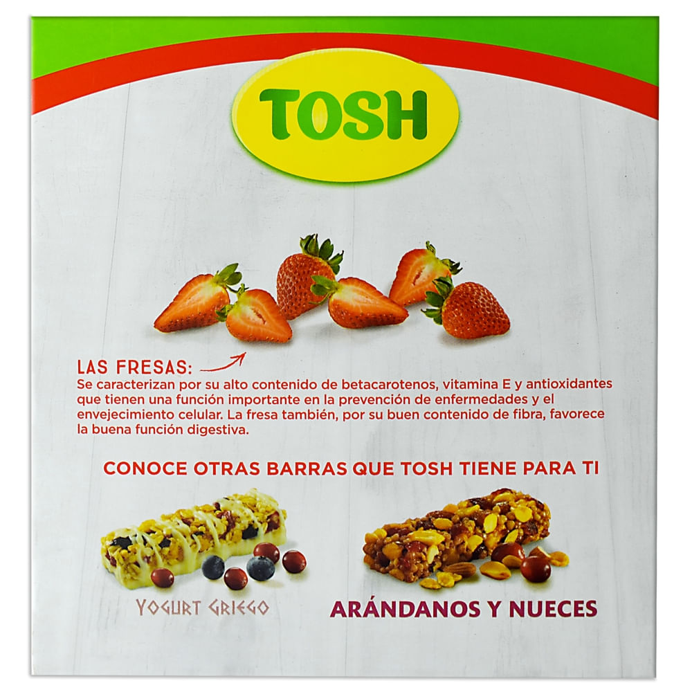 Comprar Barra De Cereal Tosh Fresa - 138 g | Walmart Guatemala