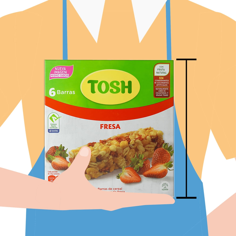 Comprar Barra De Cereal Tosh Fresa - 138 g | Walmart Guatemala