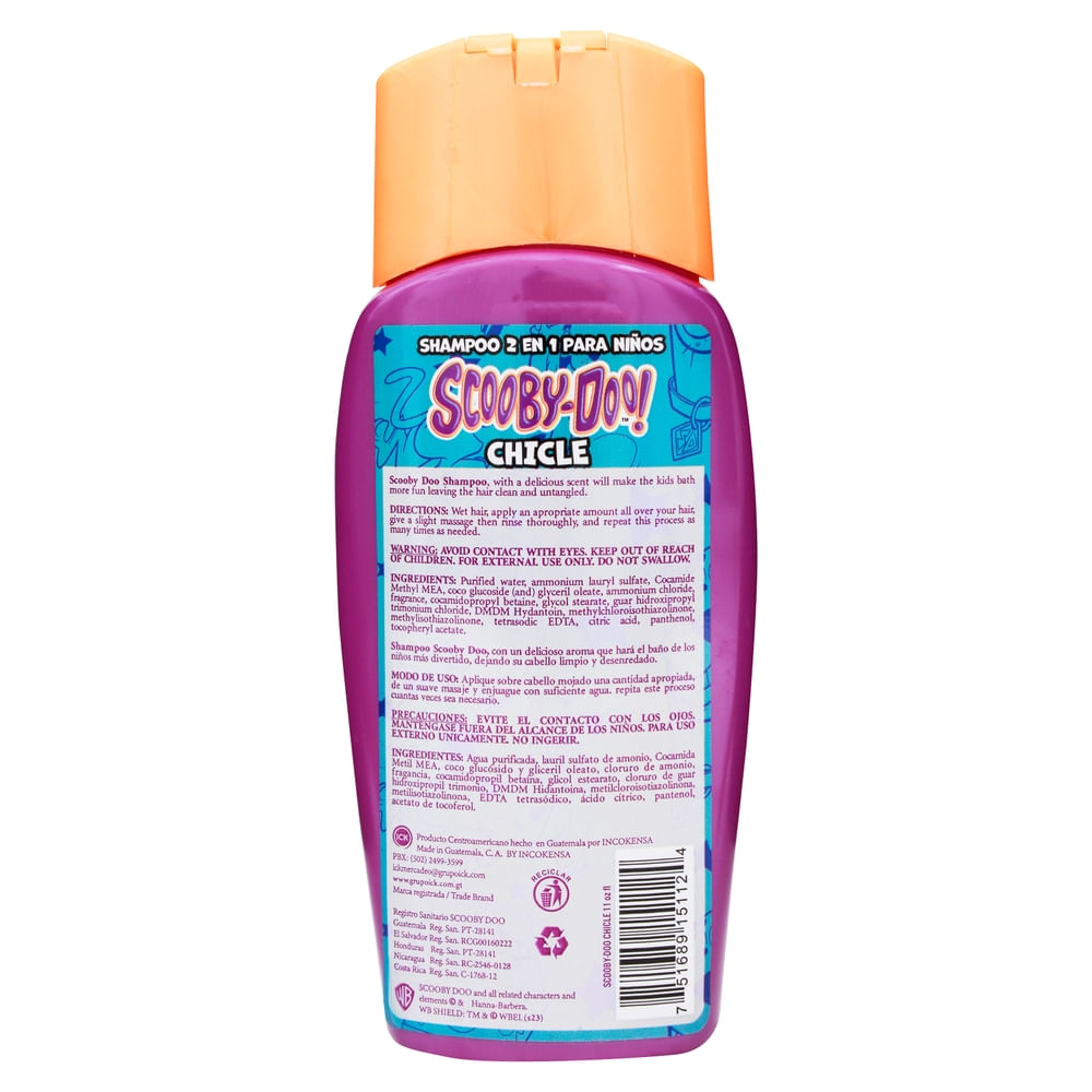 Comprar Shampoo Scooby Doo Kids 2 En1 Chicle - 325ml | Walmart ...