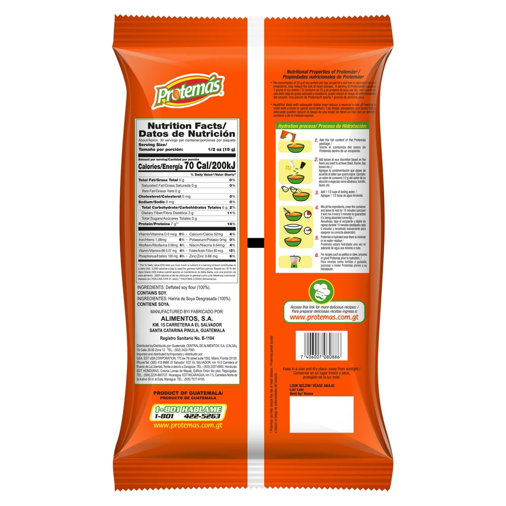 Comprar Proteína de soya Protemas texturizado -454 g | Walmart ...