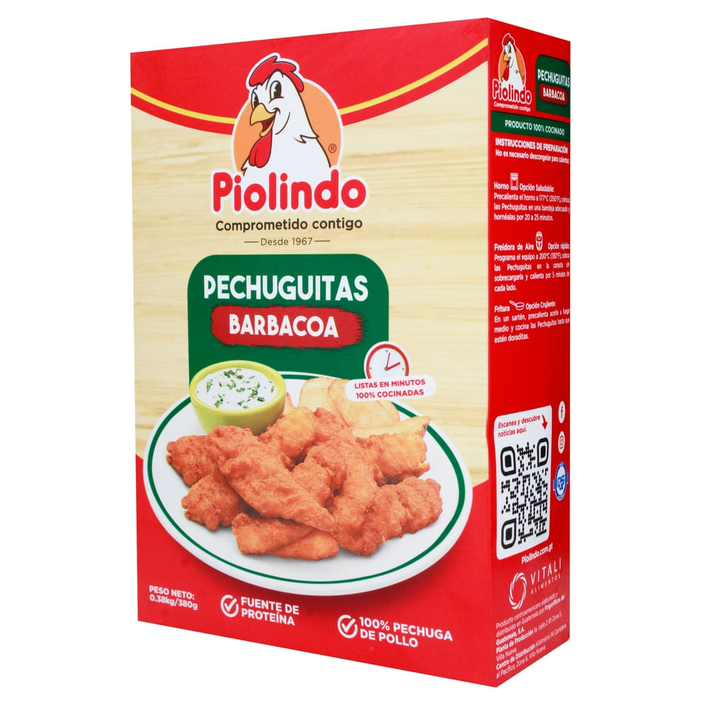 Comprar Piolindo Pechuga Barbacoa - 380 g | Walmart Guatemala - Maxi ...