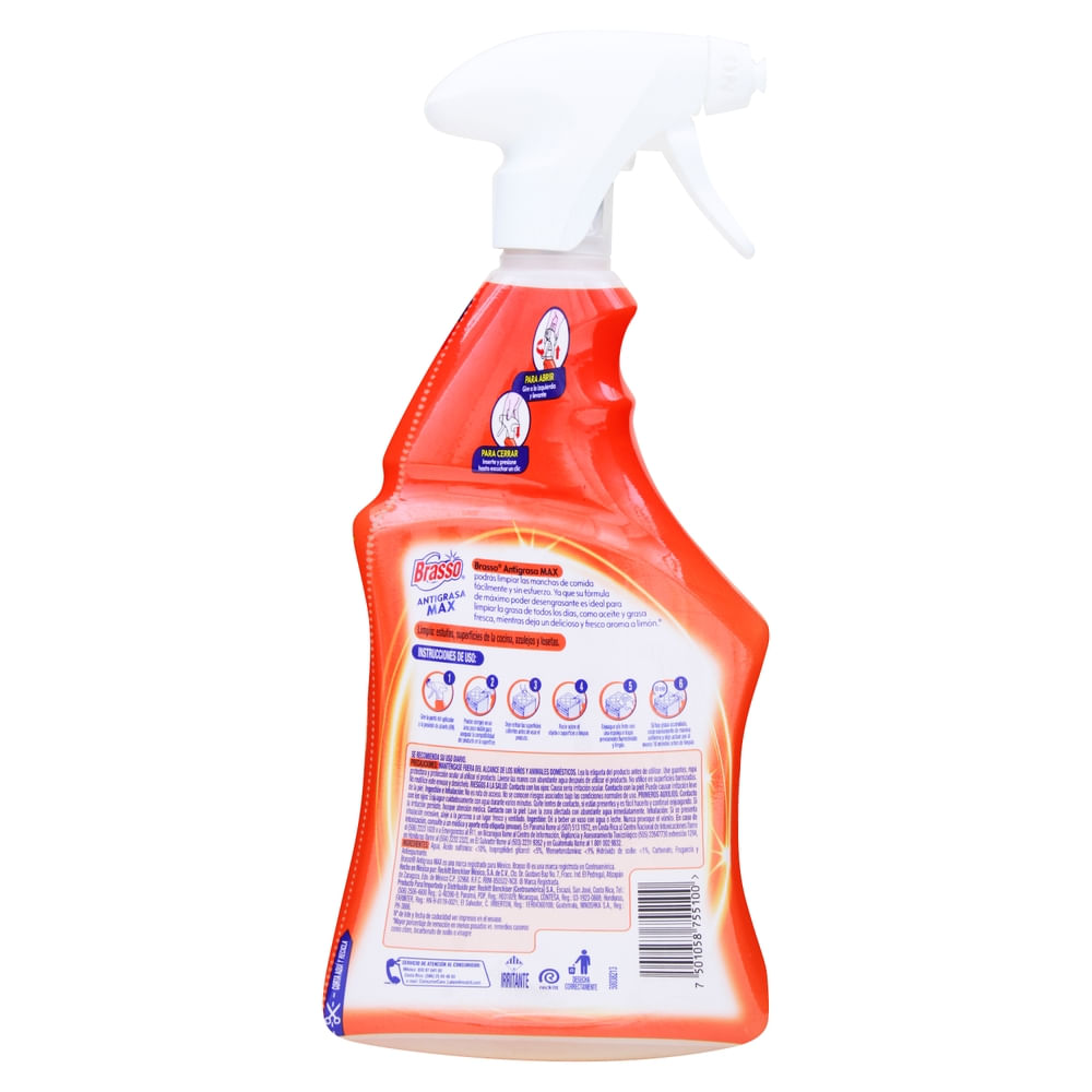 Limpiador Antigrasa Brasso Gold Limón Rociador - 650ml - Walmart ...