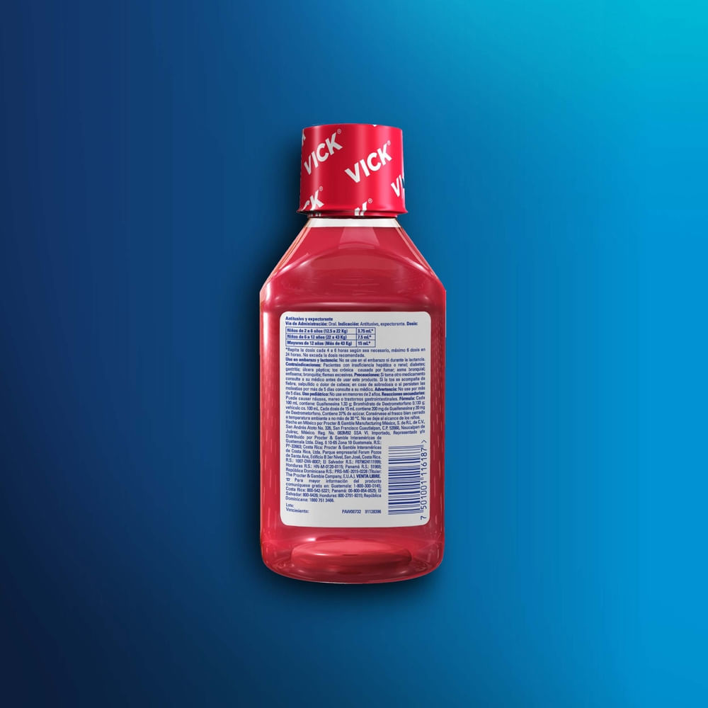 Comprar Jarabe Vick 44 Sabor Cereza, Para Tos Seca Y Con Flema - 120ml ...