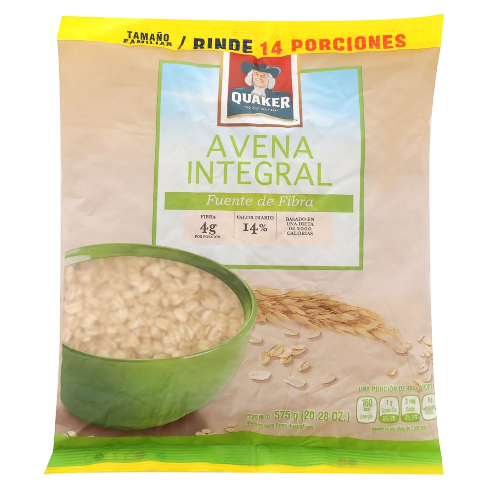 Comprar Avena Quaker integral tamaño familiar - 575 g | Walmart ...
