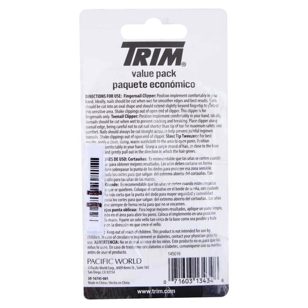 Comprar Pack Corta Unas Y Pinza Trim 3Ea | Walmart Guatemala - Paiz ...