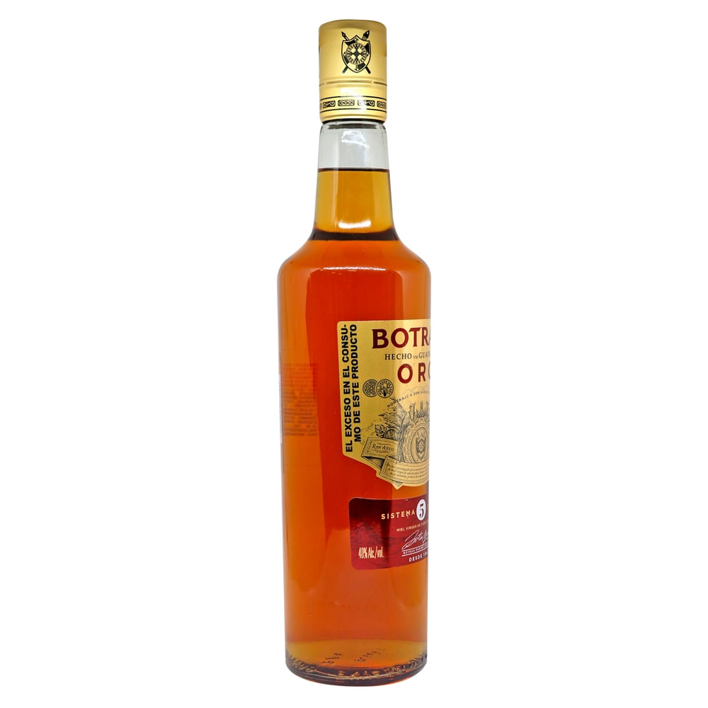 Comprar Ron Botran añejo 5 años oro con miel virgen de caña - 750 ml ...