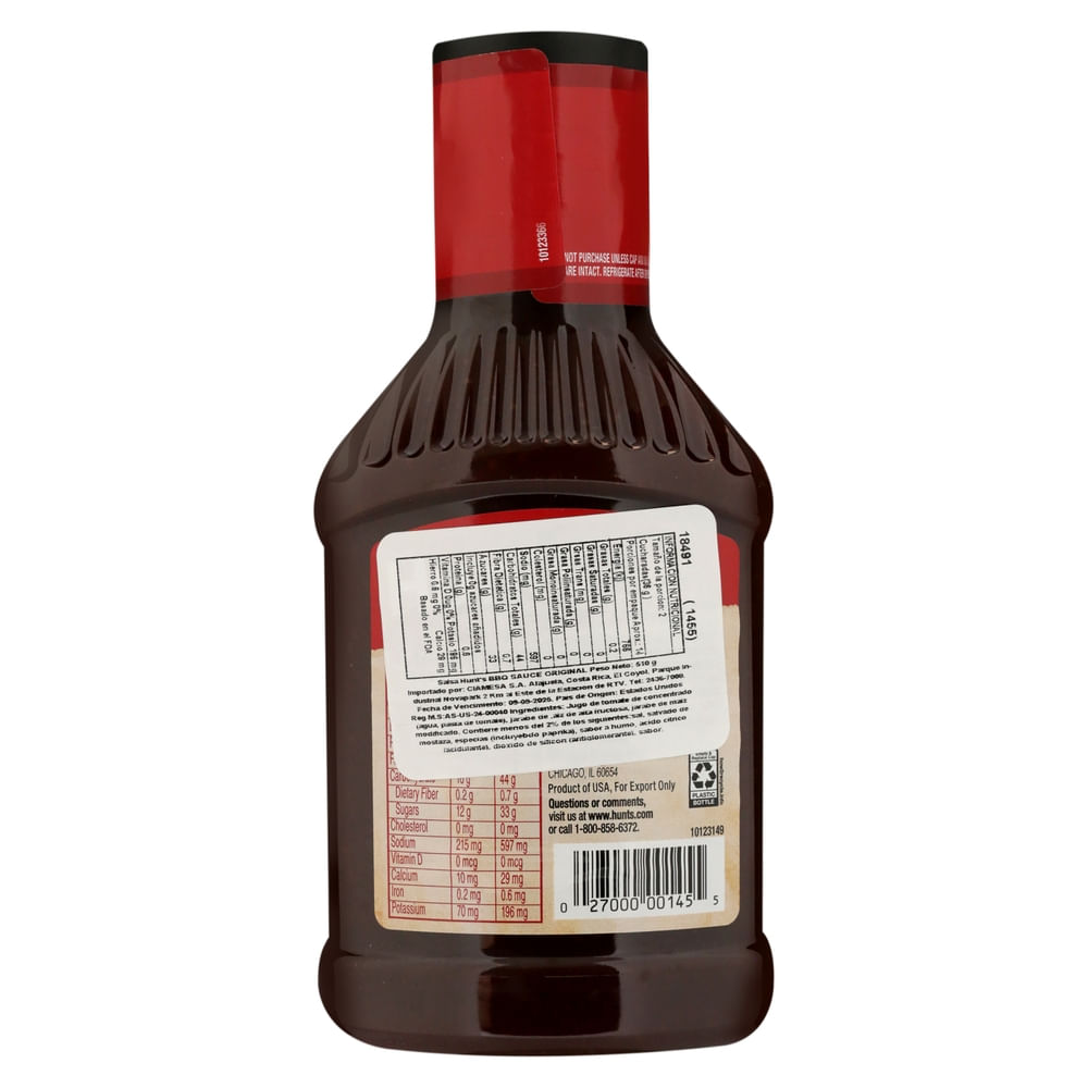 Comprar Salsa Bbq Original Hunts - 510 g | Walmart Guatemala