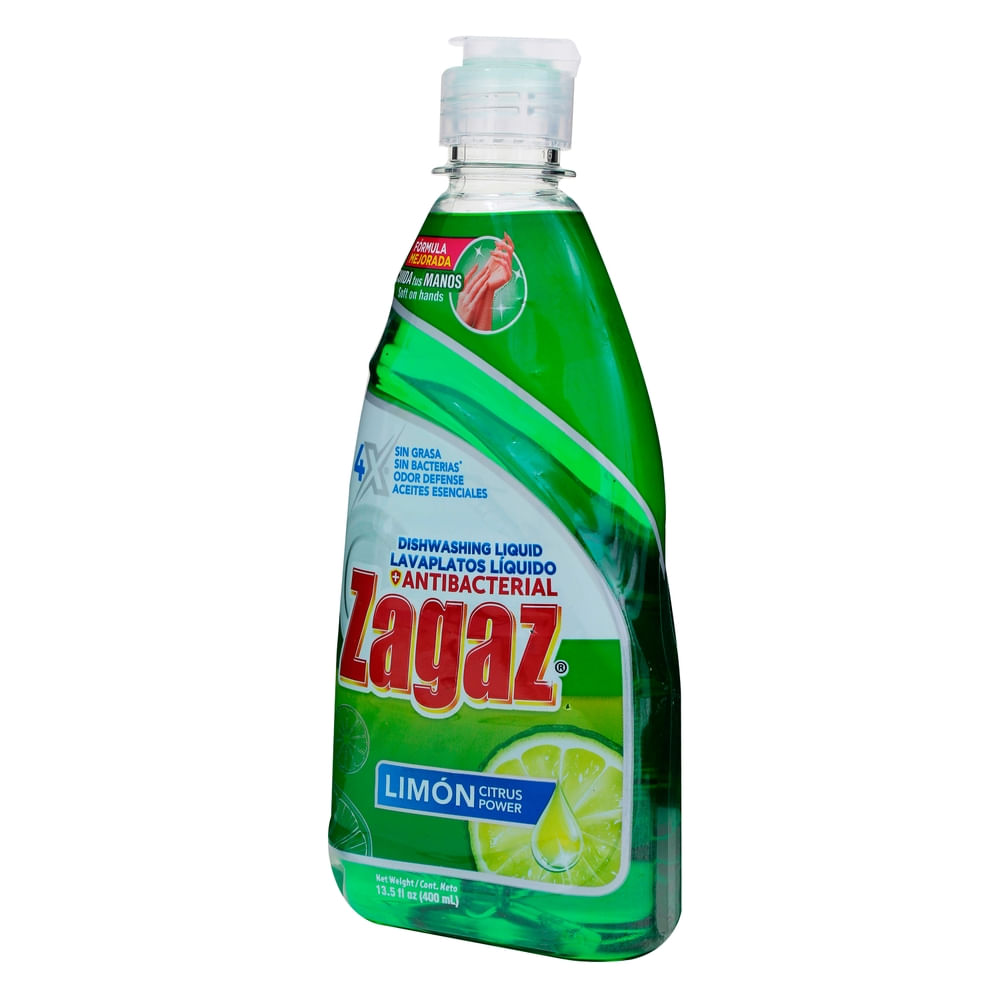 Comprar Lavaplatos Líquido Zagaz Antibacterial Citrus - 400 ml ...