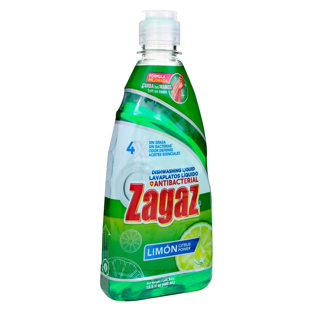 Comprar Lavaplatos Líquido Zagaz Antibacterial Citrus - 400 ml ...