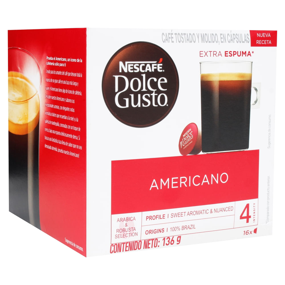 Comprar Café Nestle Dolce Gusto Americano -136 g | Walmart Guatemala