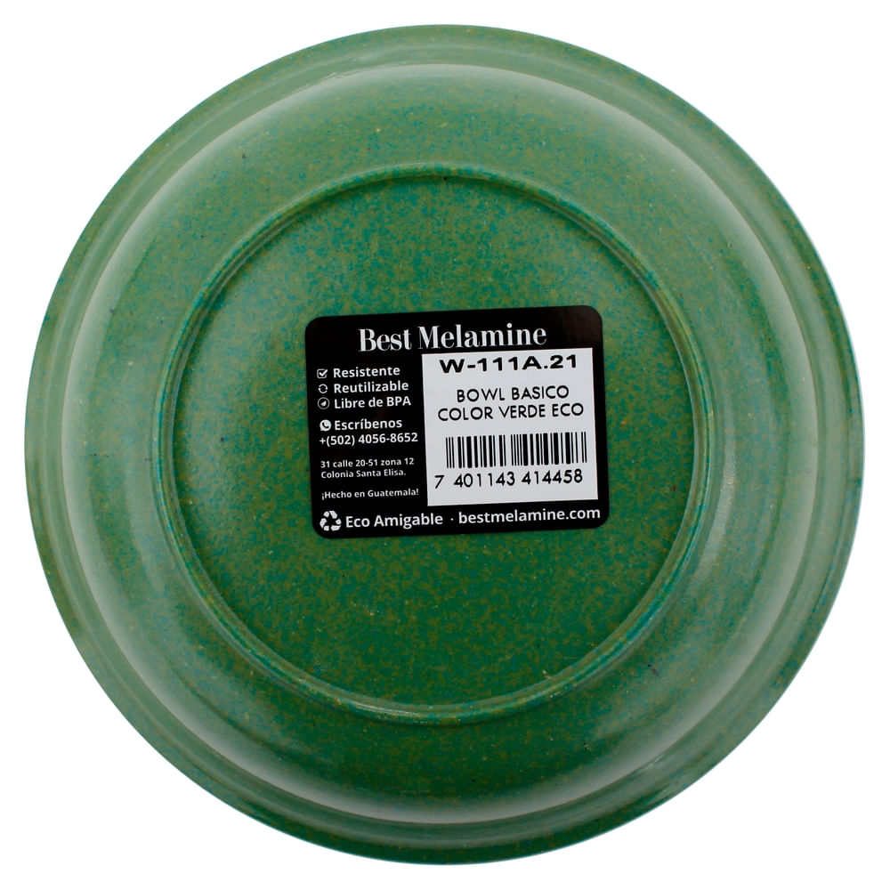 Comprar Bowl Best Melamine Básico Color Verde Eco | Walmart Guatemala
