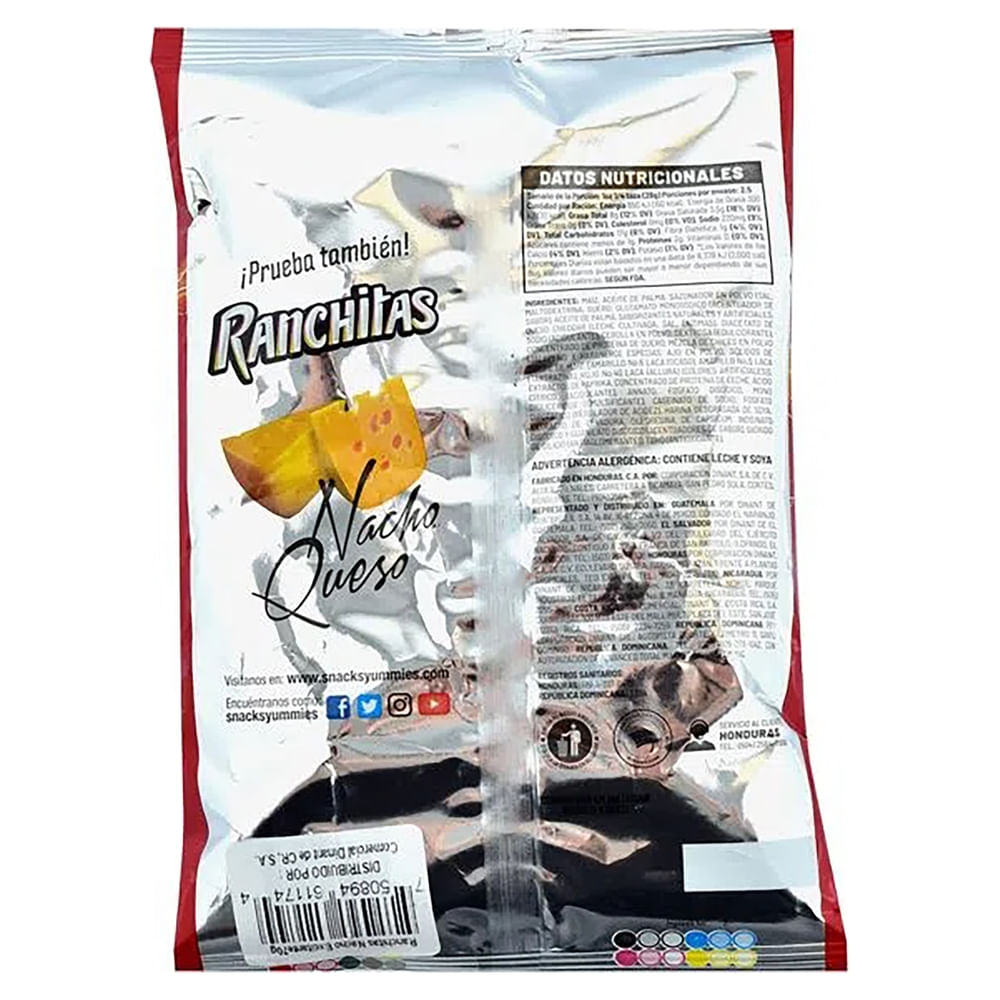 Comprar Ranchitas Nacho Exitante - 70 g | Walmart Guatemala - Paiz ...